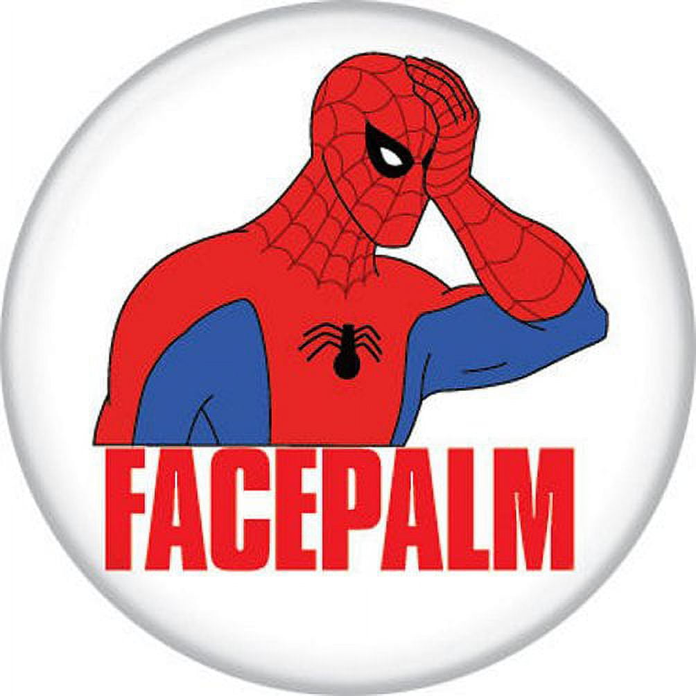 Spider-Man Spidey 1960s Facepalm 1.25" Pinback Button - Walmart.com
