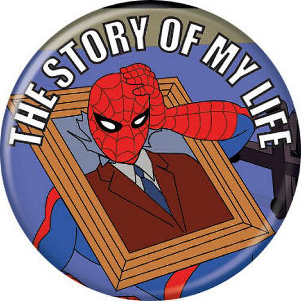 Spider-Man Spidey 1960s Story of Life 1.25" Pinback Button - Walmart.com