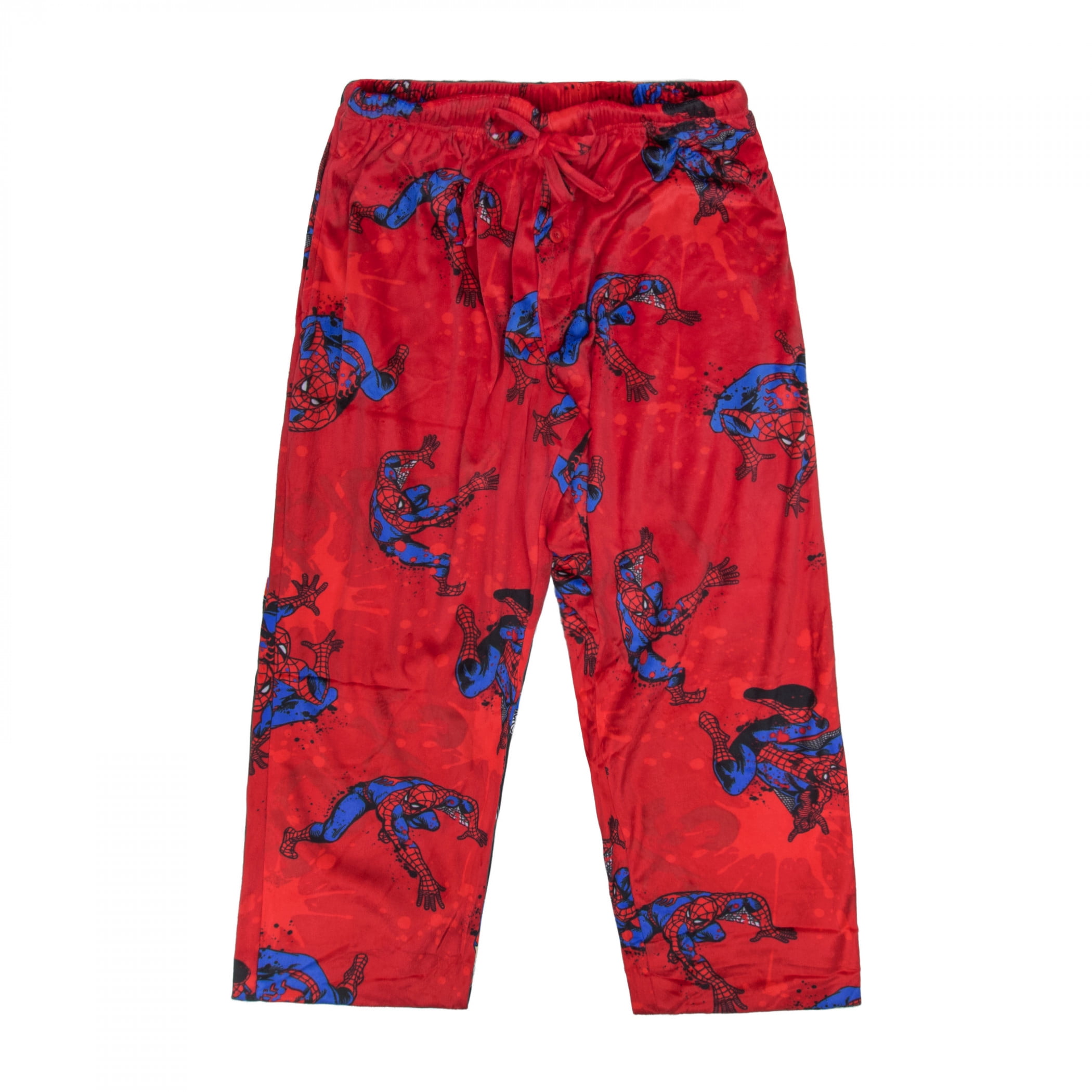 Spider-Man Spidey Splats Fleece Sueded Sleep Pants-Medium (32-34 ...