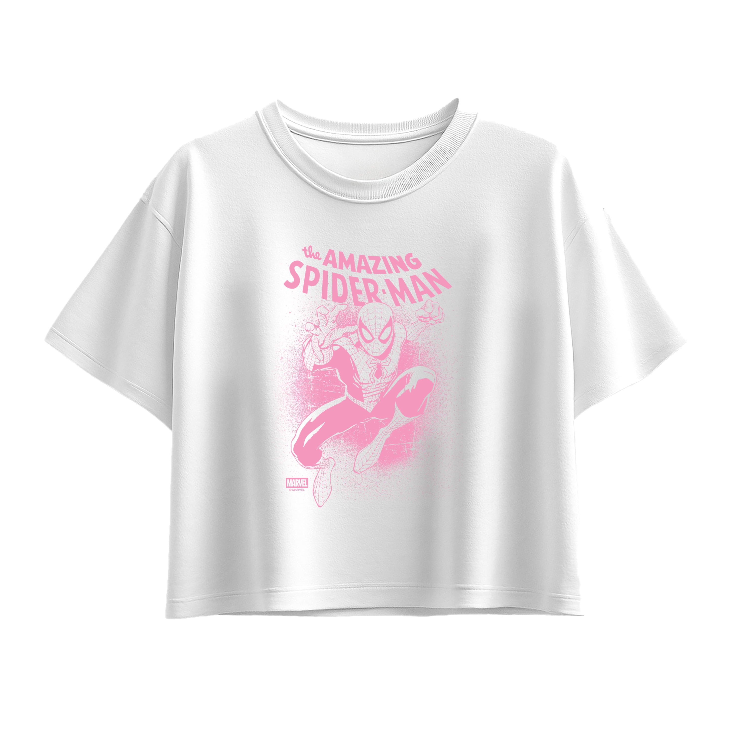 Spider-Man - Spidey Splatter - Youth Girls Boxy T-Shirt - Walmart.com