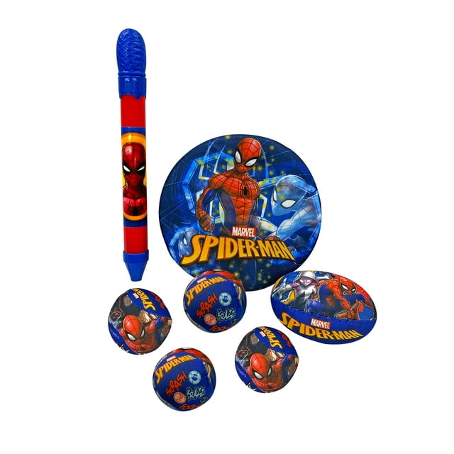 Spider-Man Water Shooter Splash Balls Fun Pool Toy Set with Backpack ...