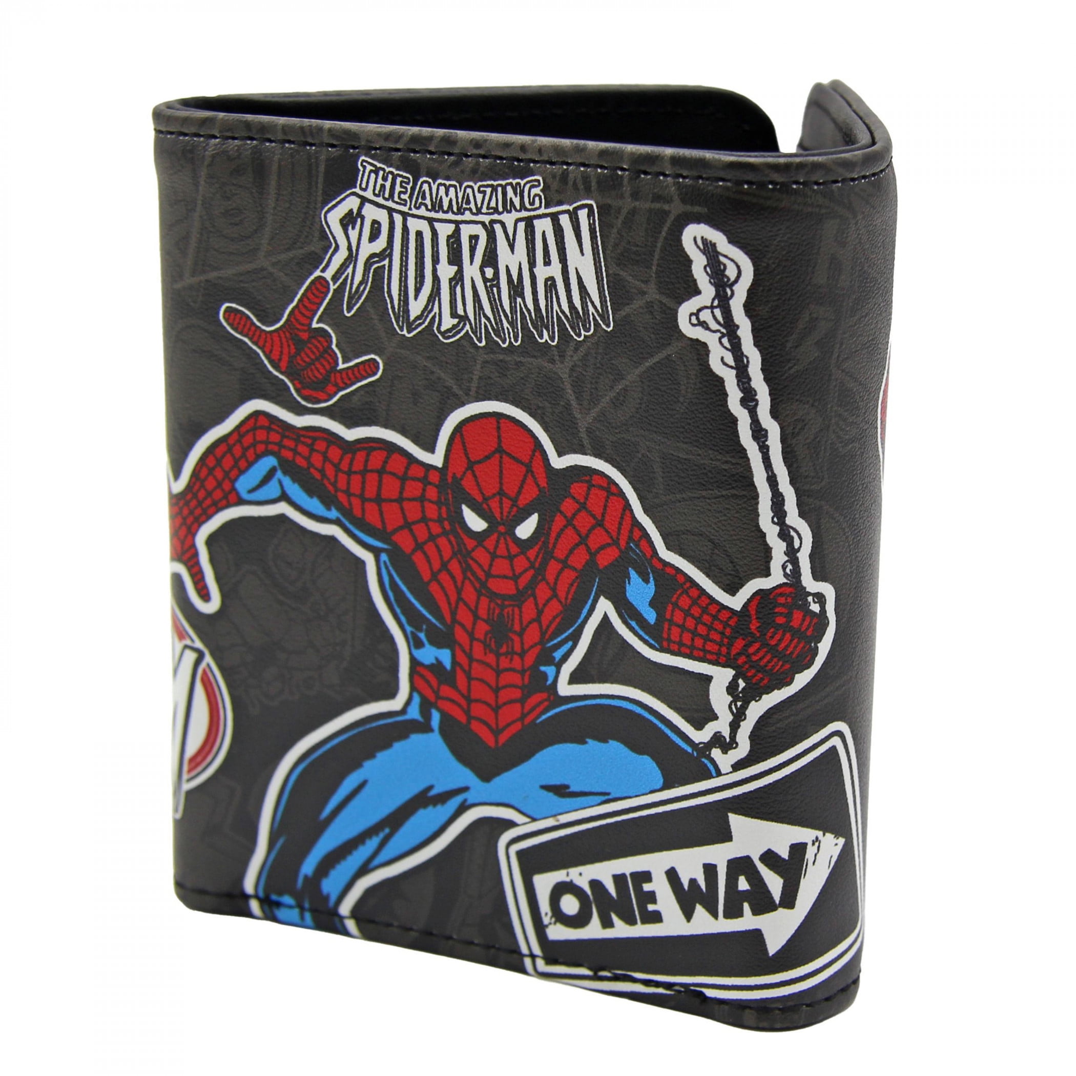 Spider-Man Sticker Collage Trifold Wallet - Walmart.com