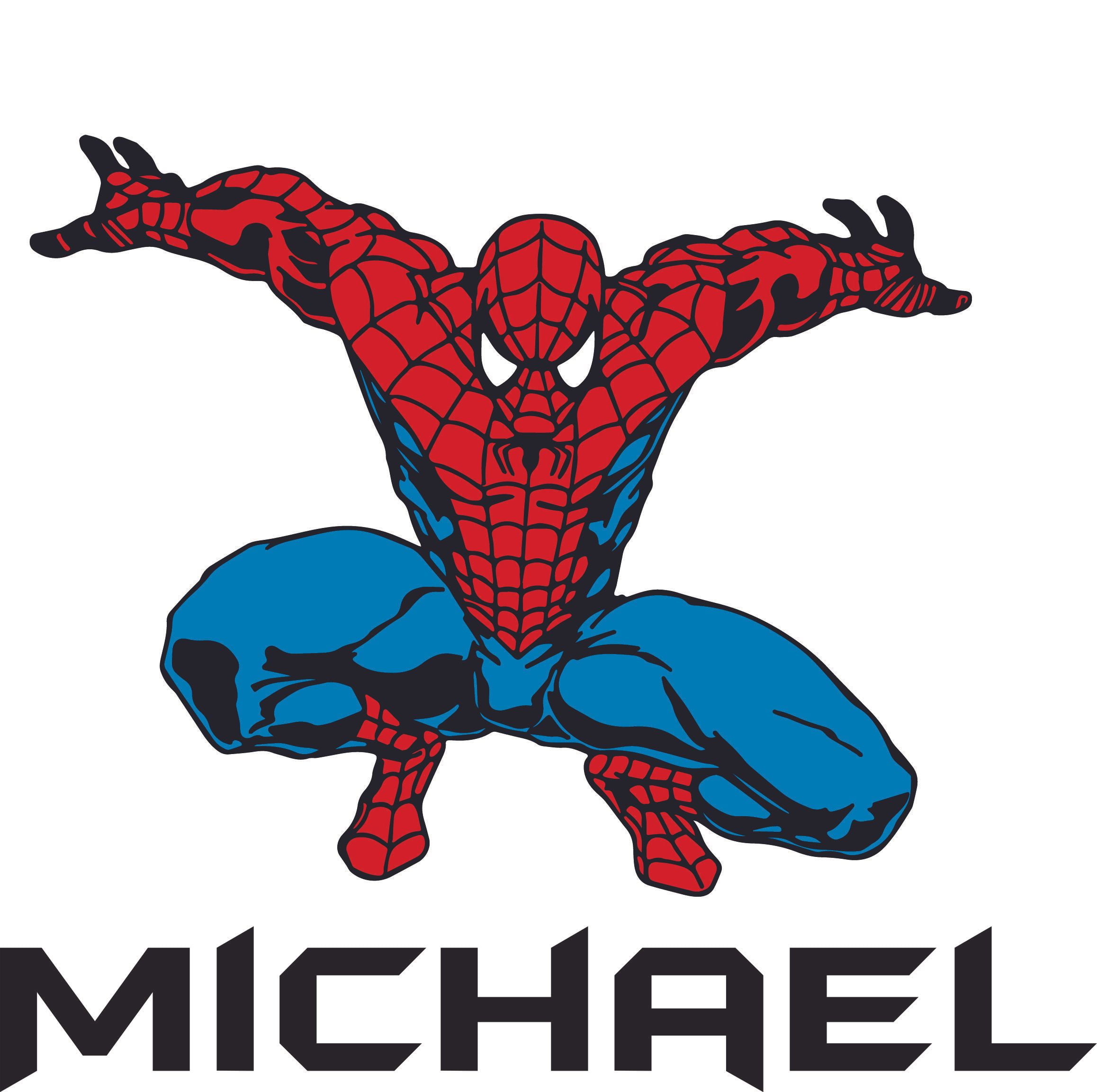 Spider Man Super Hero Web Spiders Customized Wall Decal - Custom Vinyl ...