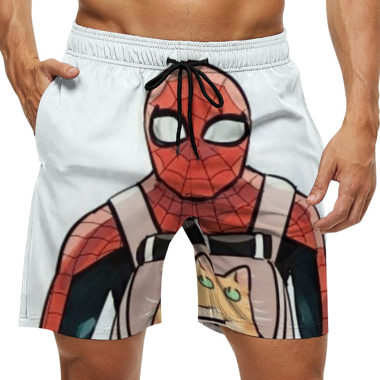 Spider Man Swim Trunks Anime Cute for Men Gift 2XL Spider Man Merch ...