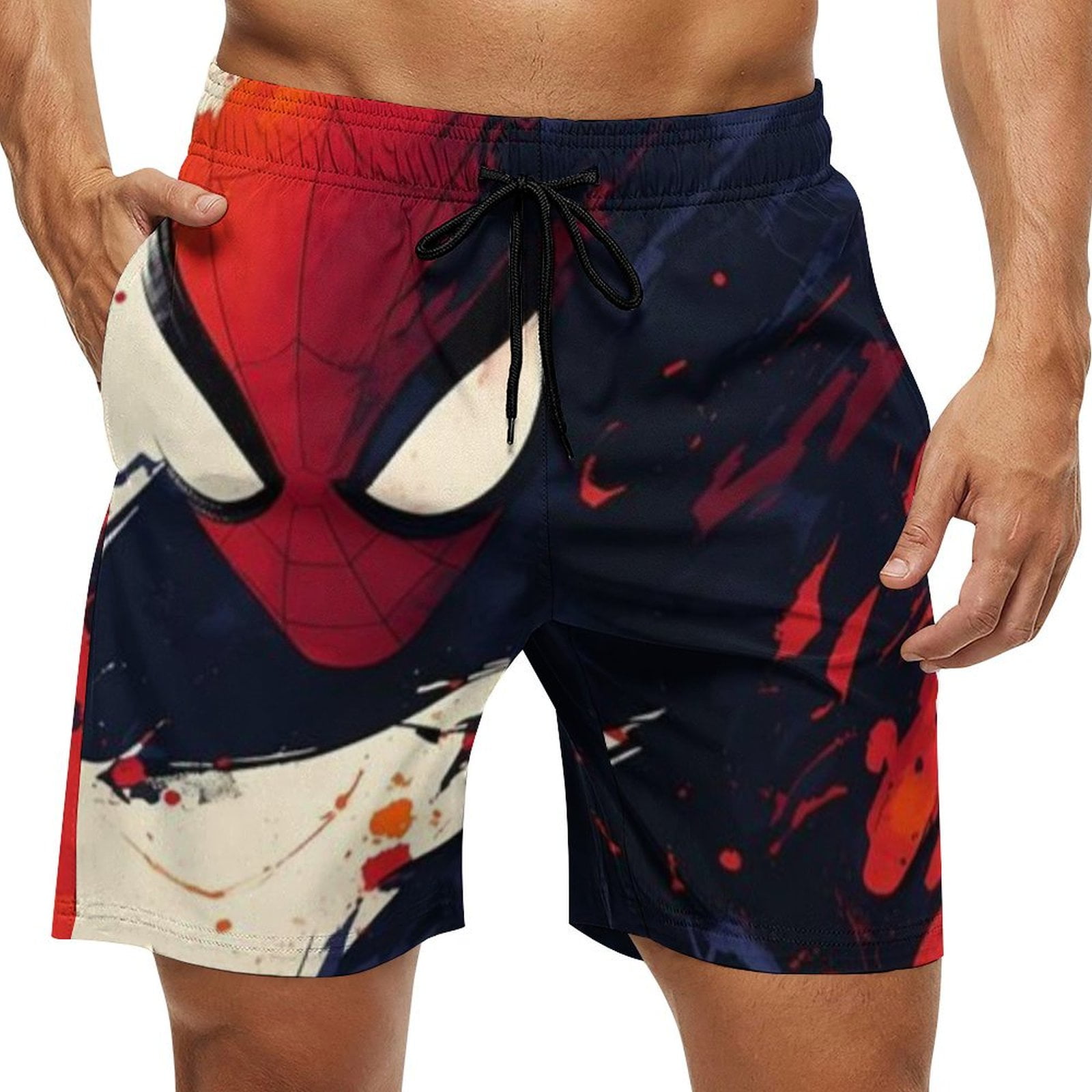 Spider Man Swim Trunks Anime Cute for Men Gift L Spider Man Merch ...