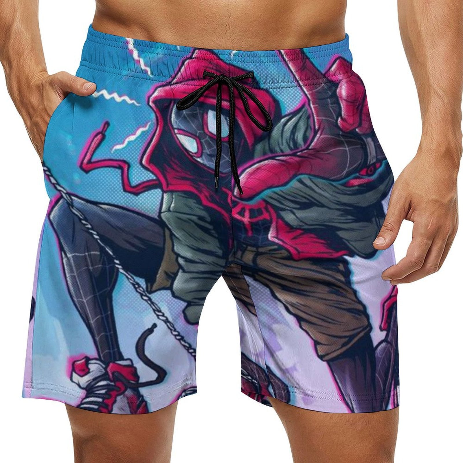 Spider Man Swim Trunks Anime Cute for Men Gift M Spider Man Merch ...