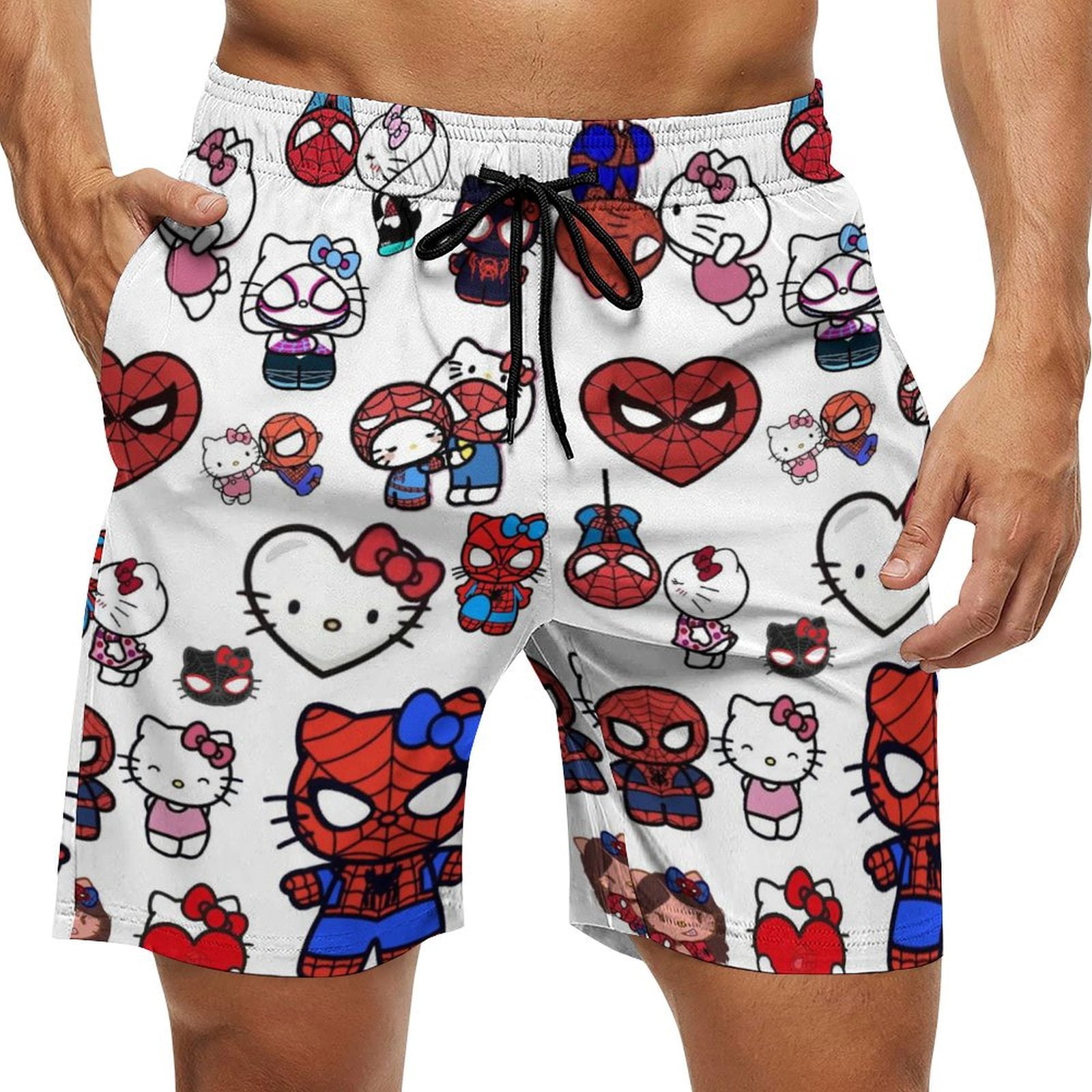 Spider Man Swim Trunks Anime Cute for Men Gift XL Spider Man Merch ...