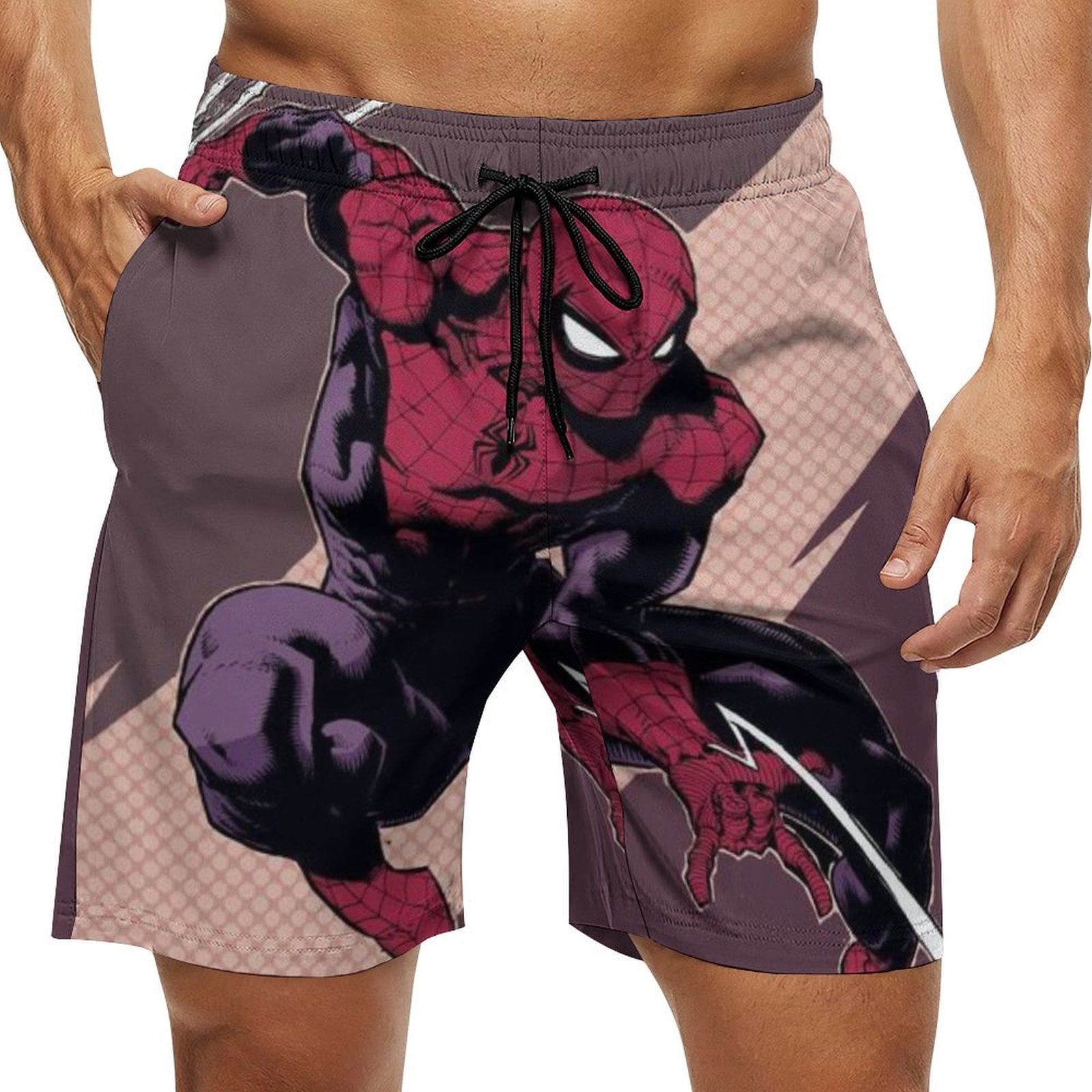 Spider Man Swim Trunks Anime Cute for Men Gift XL Spider Man Merch ...