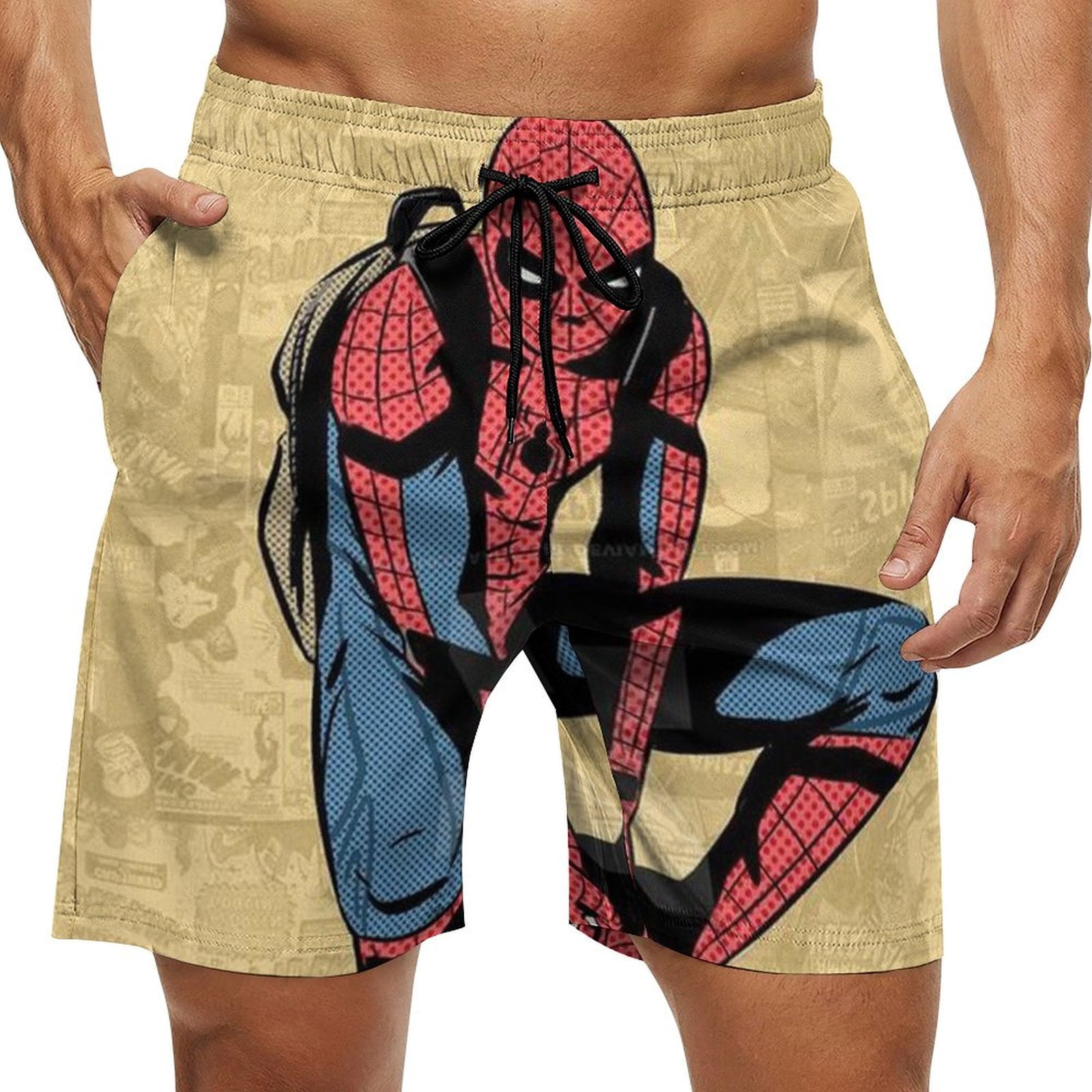 Spider Man Swim Trunks Anime Cute for Men Gift XL Spider Man Merch ...