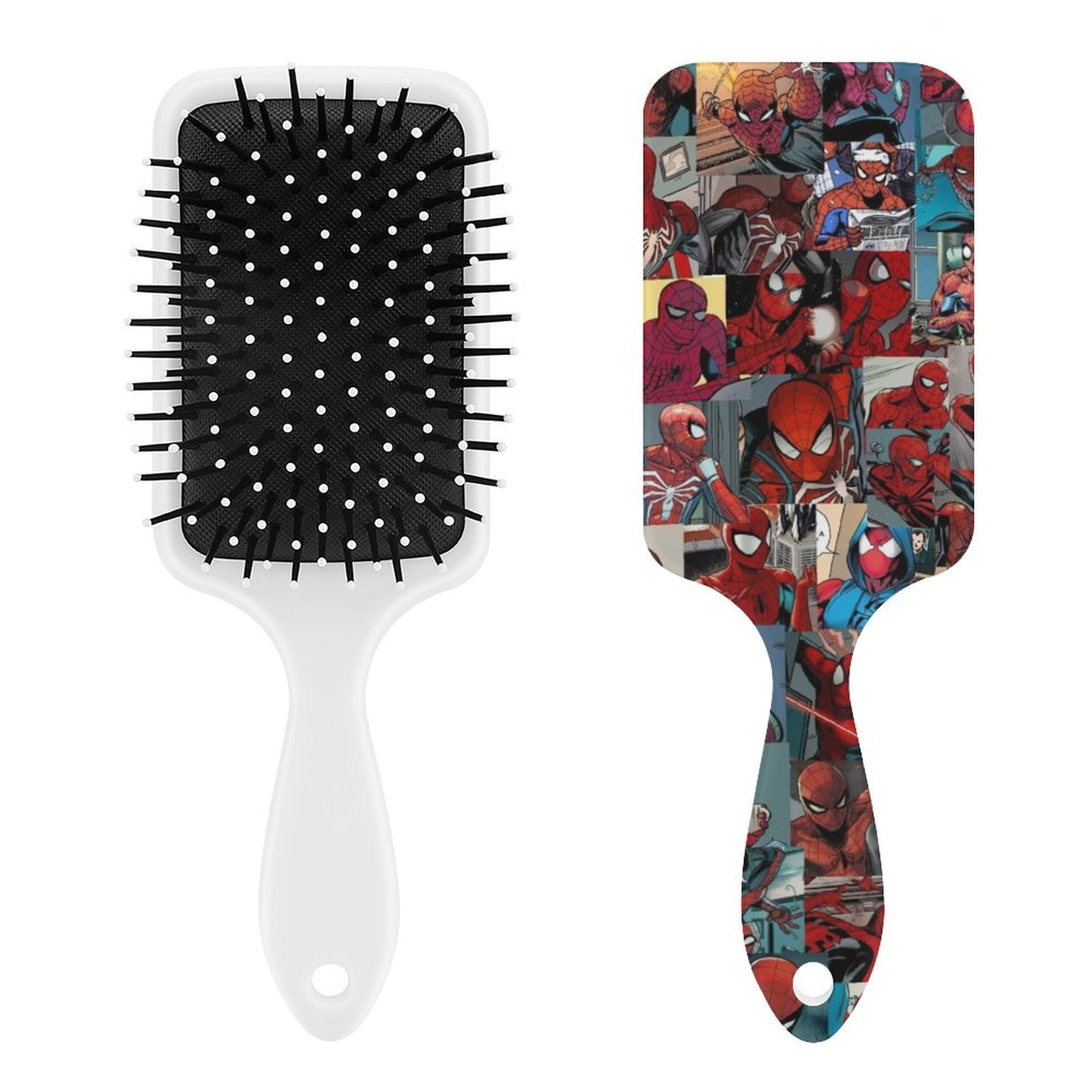 Spider Man Swing Air Cushion Detangling Paddle Brush with Ball Tip Anti ...