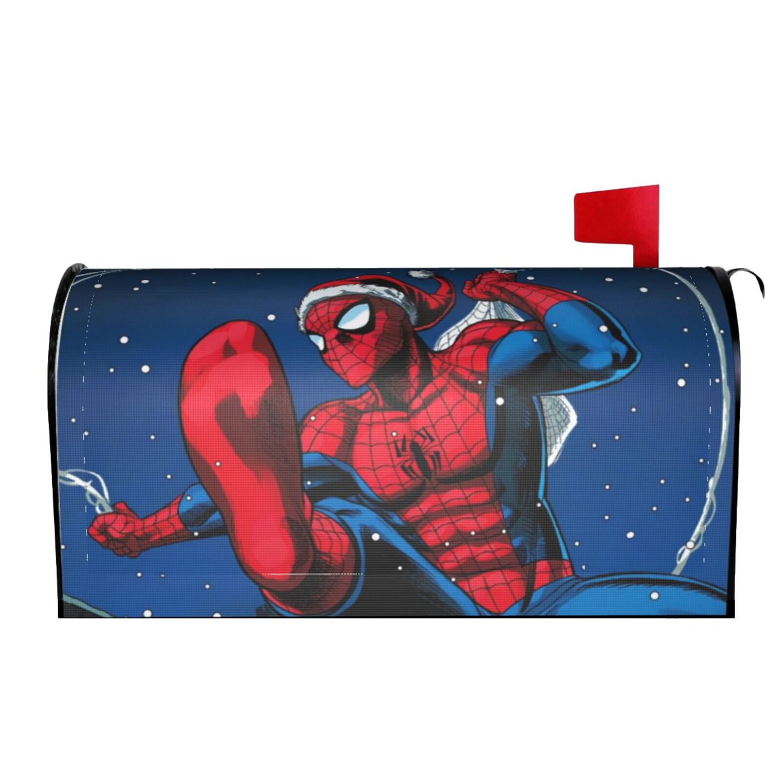 Spider-Man - Swinging Into The Holidays Cartoon Character Mailbox Cover ...