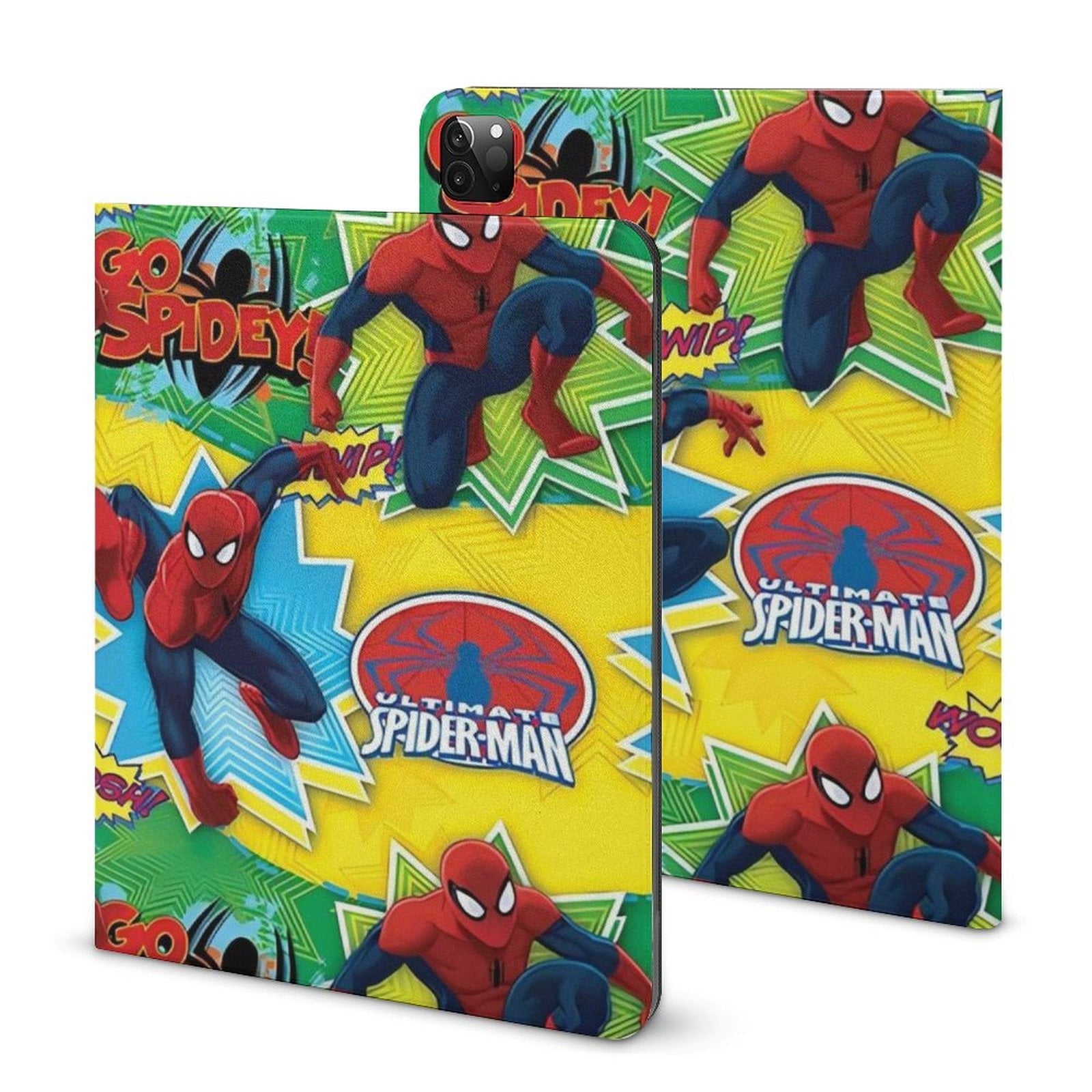 Spider-Man The ipad pen slot case thin folding Smart case Soft TPU back ...