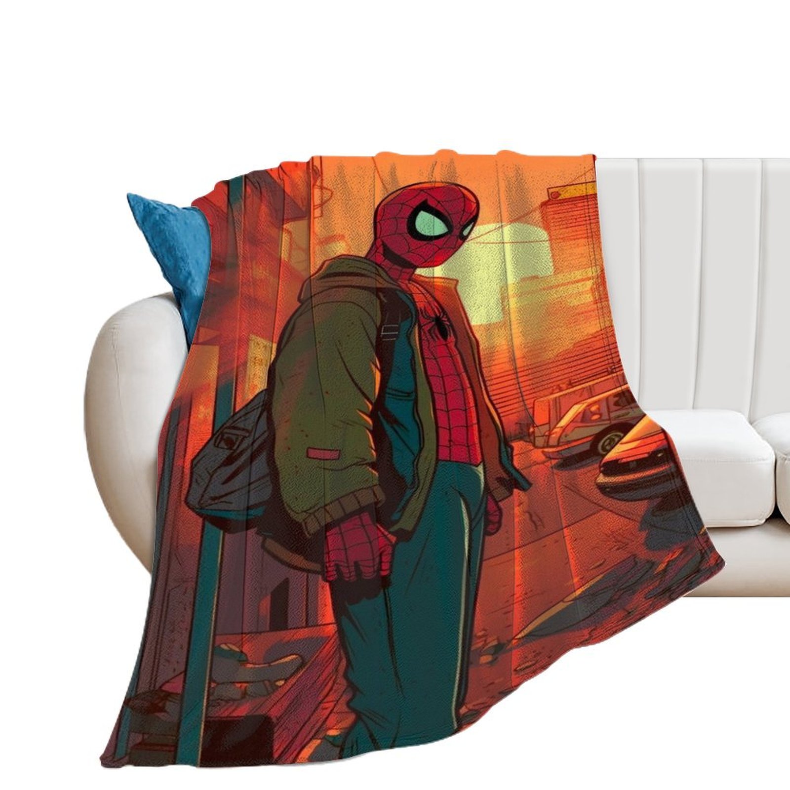 Spider-Man Throw Blanket Cute Flannel Anime for Girls Boys Men Women ...