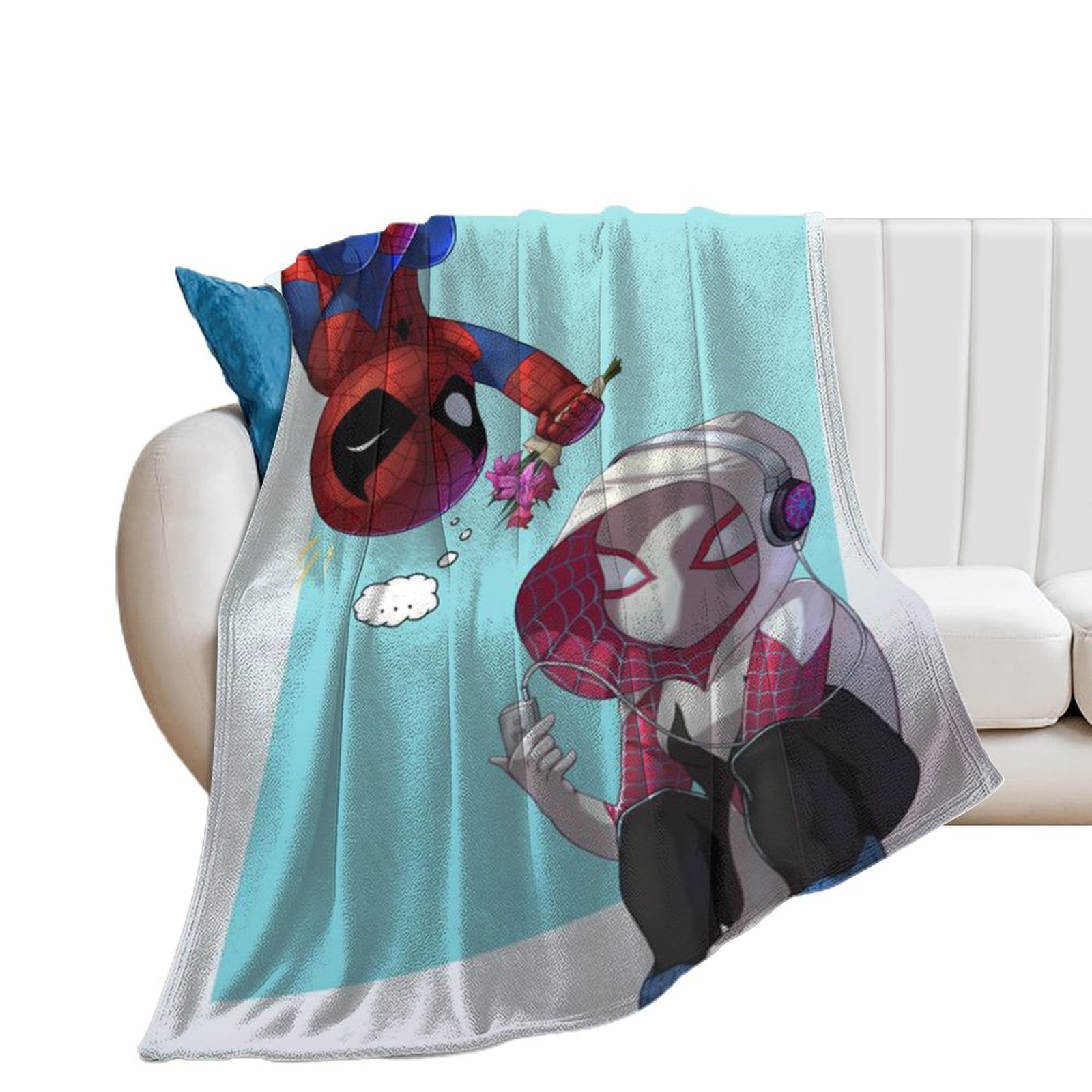 Spider-Man Throw Blanket Cute Flannel Anime for Girls Boys Men Women ...