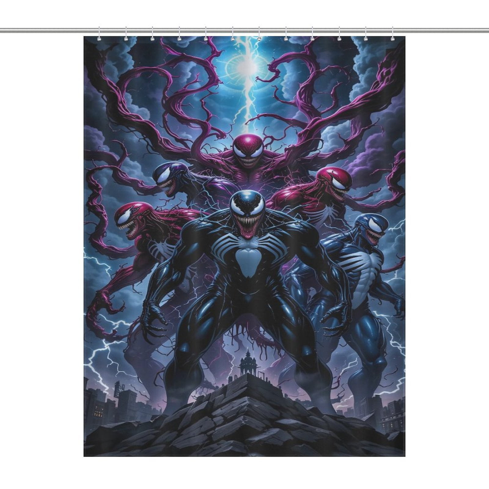 Spider-Man Titan Hero Series Venom Shower Curtain,Shower Curtains for ...