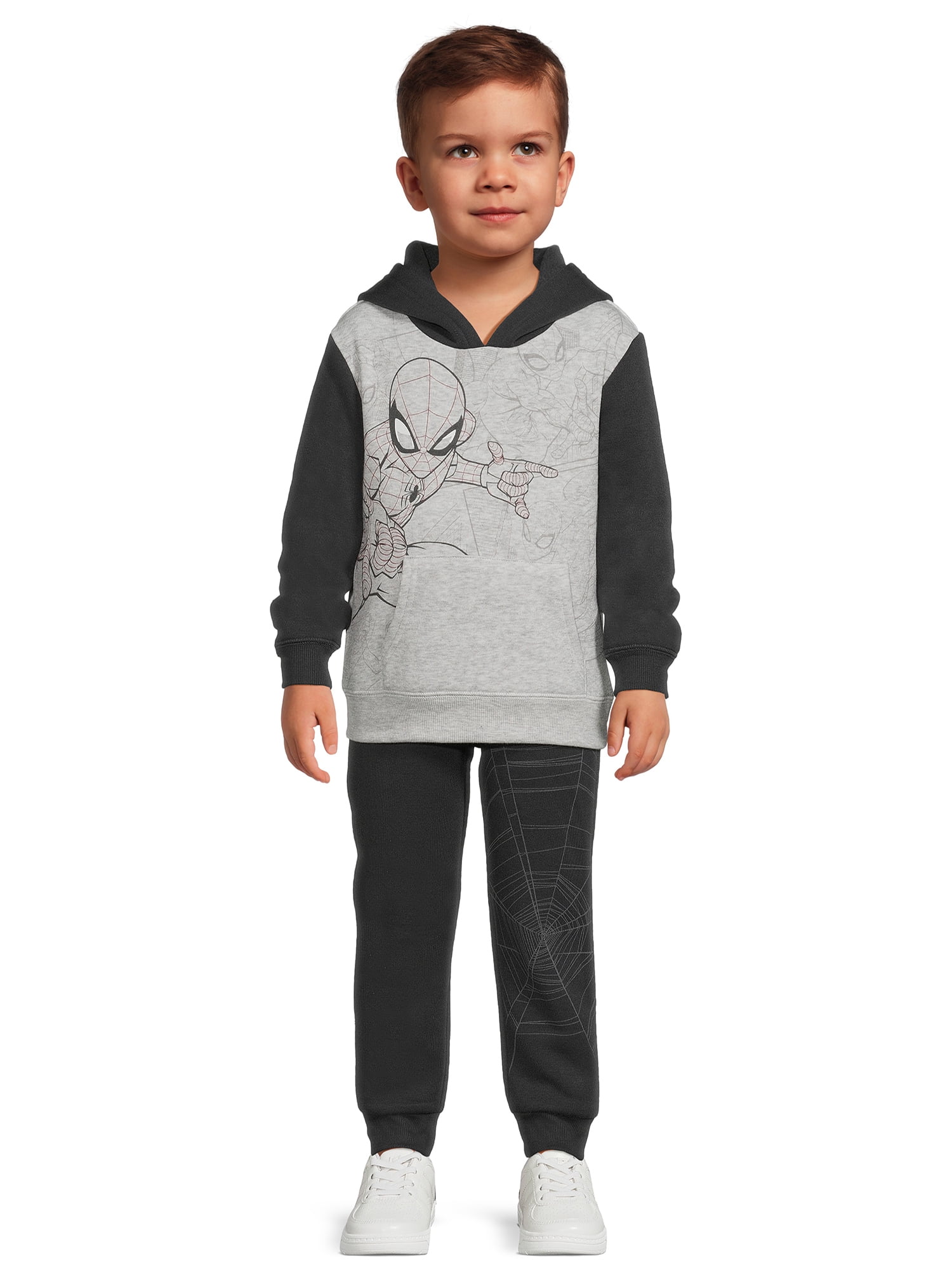 Spider-Man Toddler Boy Fleece Hoodie and Joggers Set, 2-Piece, Sizes ...