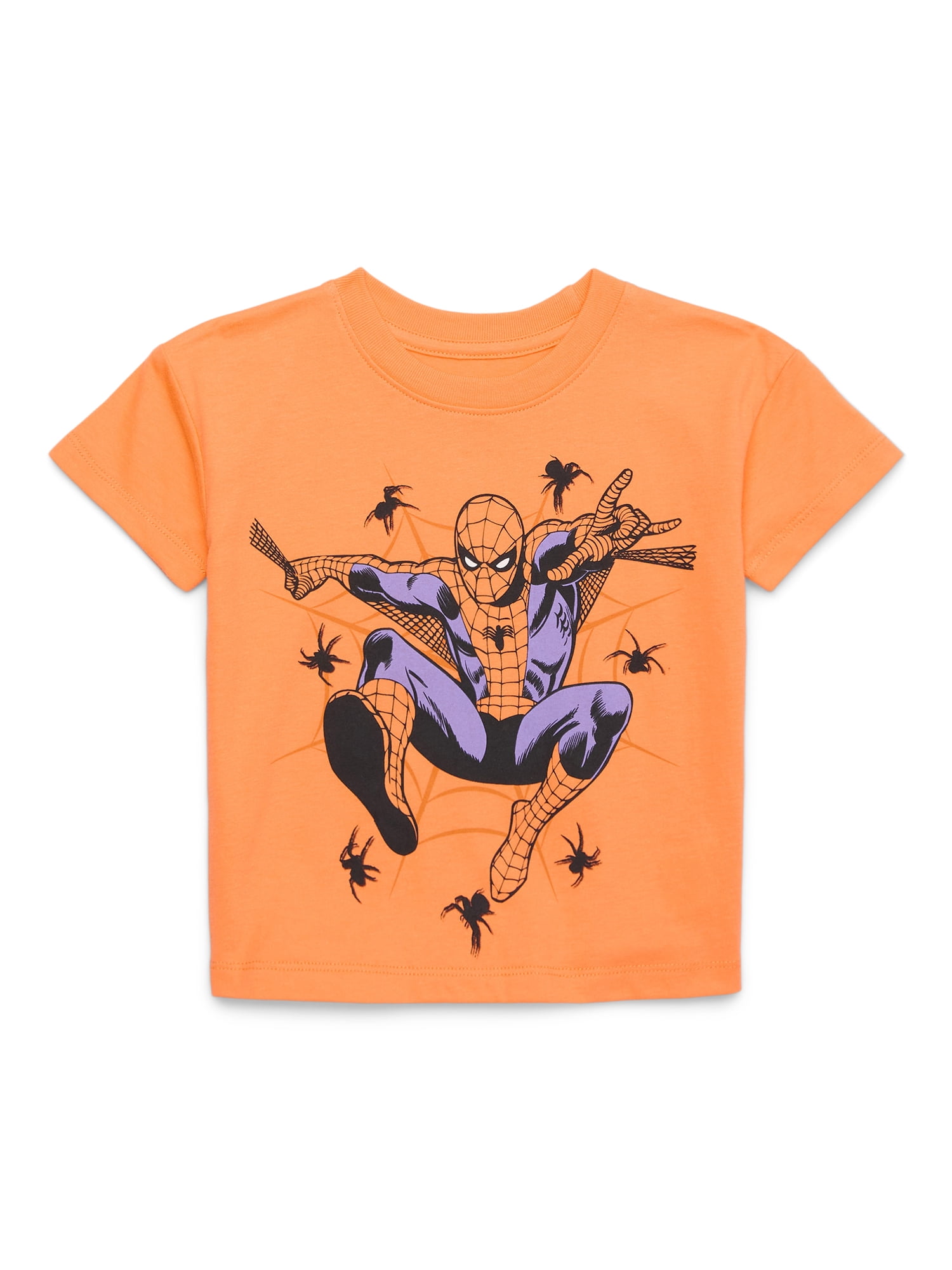 Spider-Man Toddler Boy Halloween Graphic Tee, Short Sleeves, Sizes 12M ...