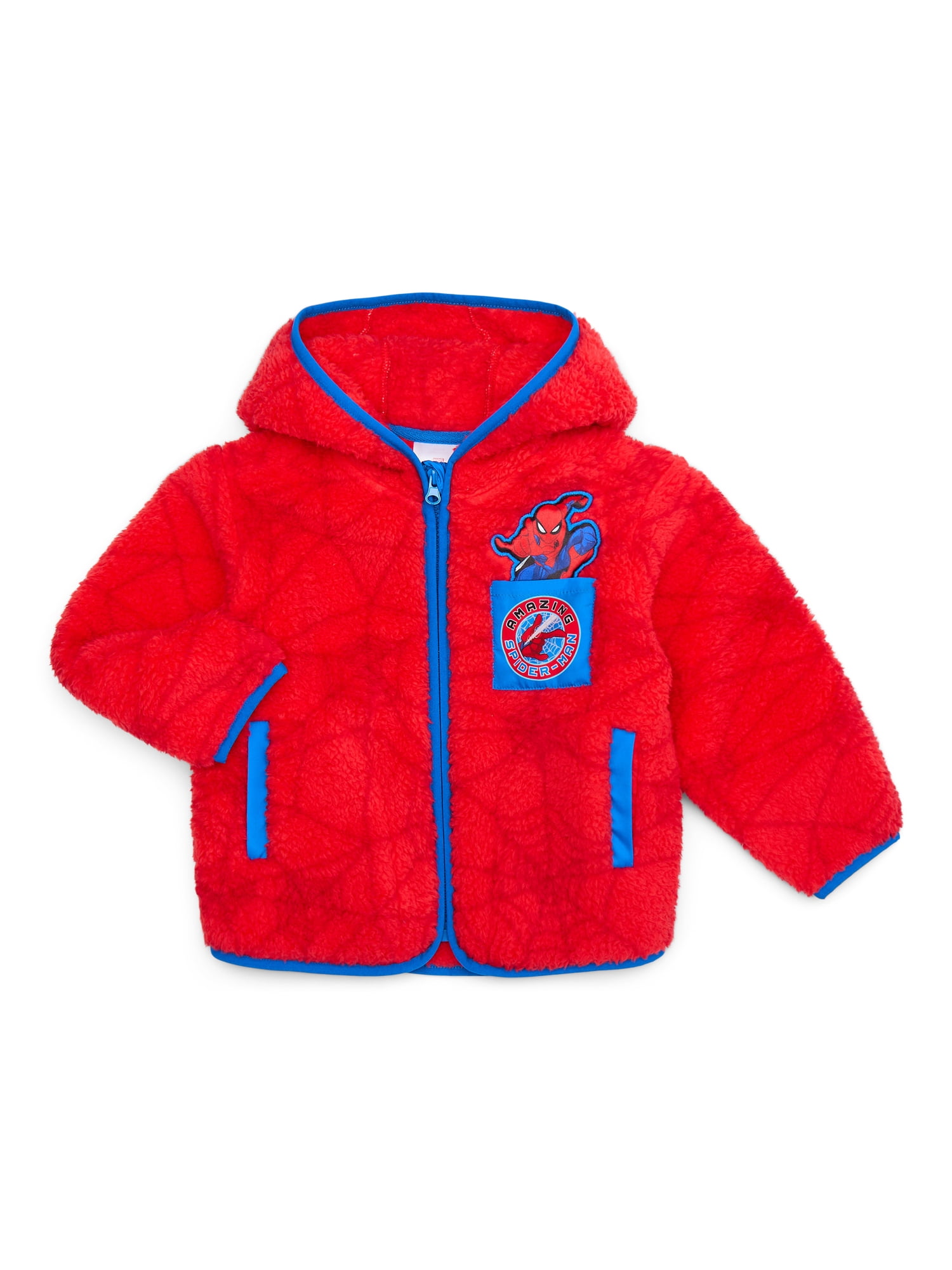 Character Toddler Boy Faux- Shearling Zip Jacket with Hood, Sizes 2T-5T ...