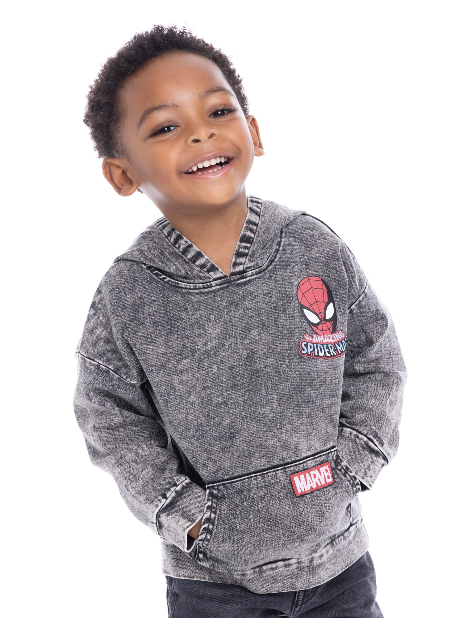 Marvel Spider-Man Toddler Boys Hoodie Relaxed Fit Sweatshirt - Walmart.com