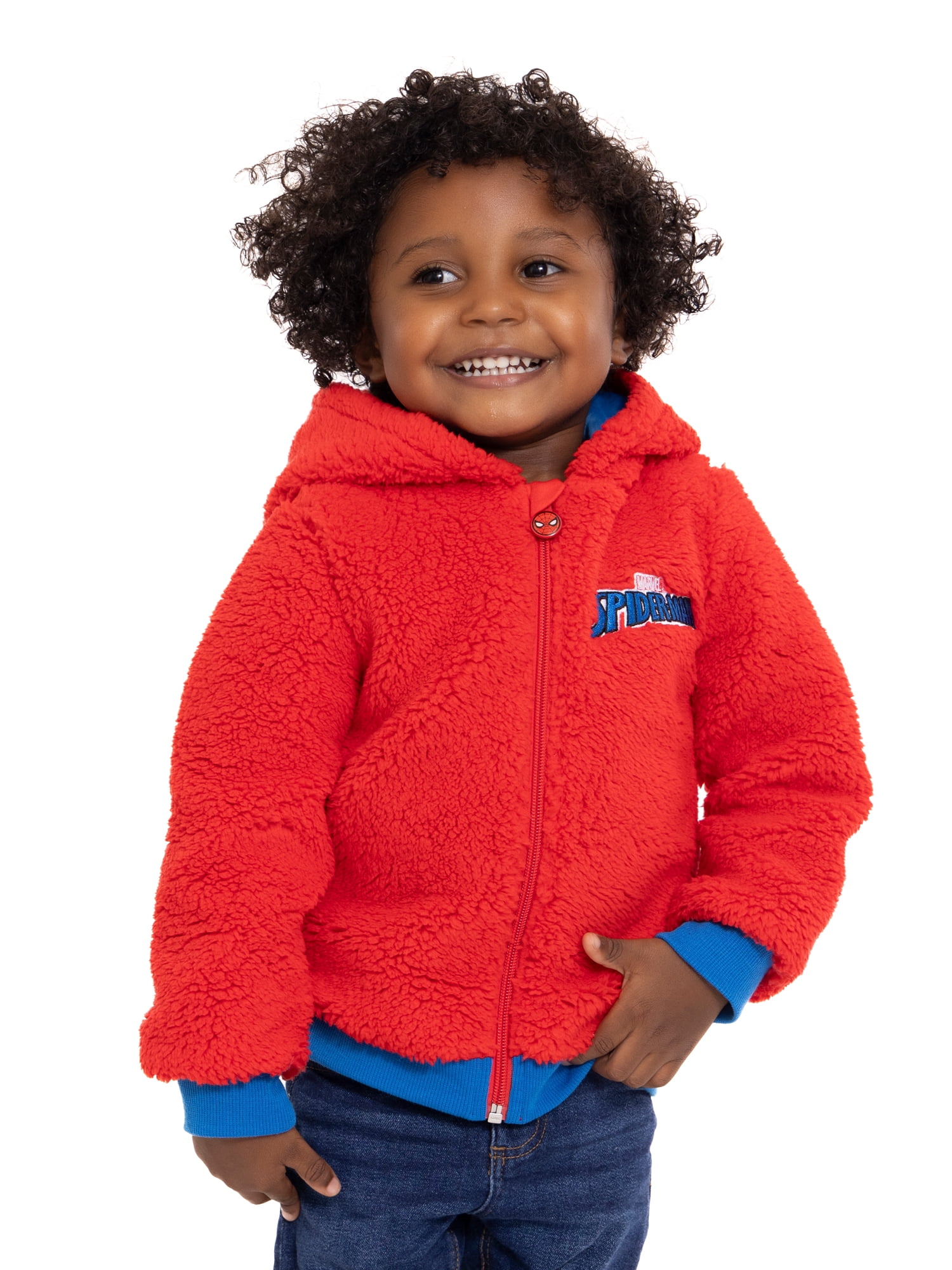Spider-Man Toddler Boys Plush Fleece Hoodie - Marvel - Walmart.com