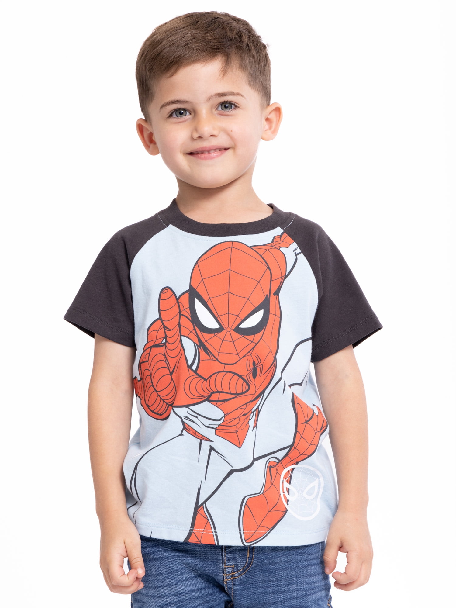 Spider-Man Toddler Boys Short Sleeve Crewneck T-Shirt, Sizes 12M-5T ...