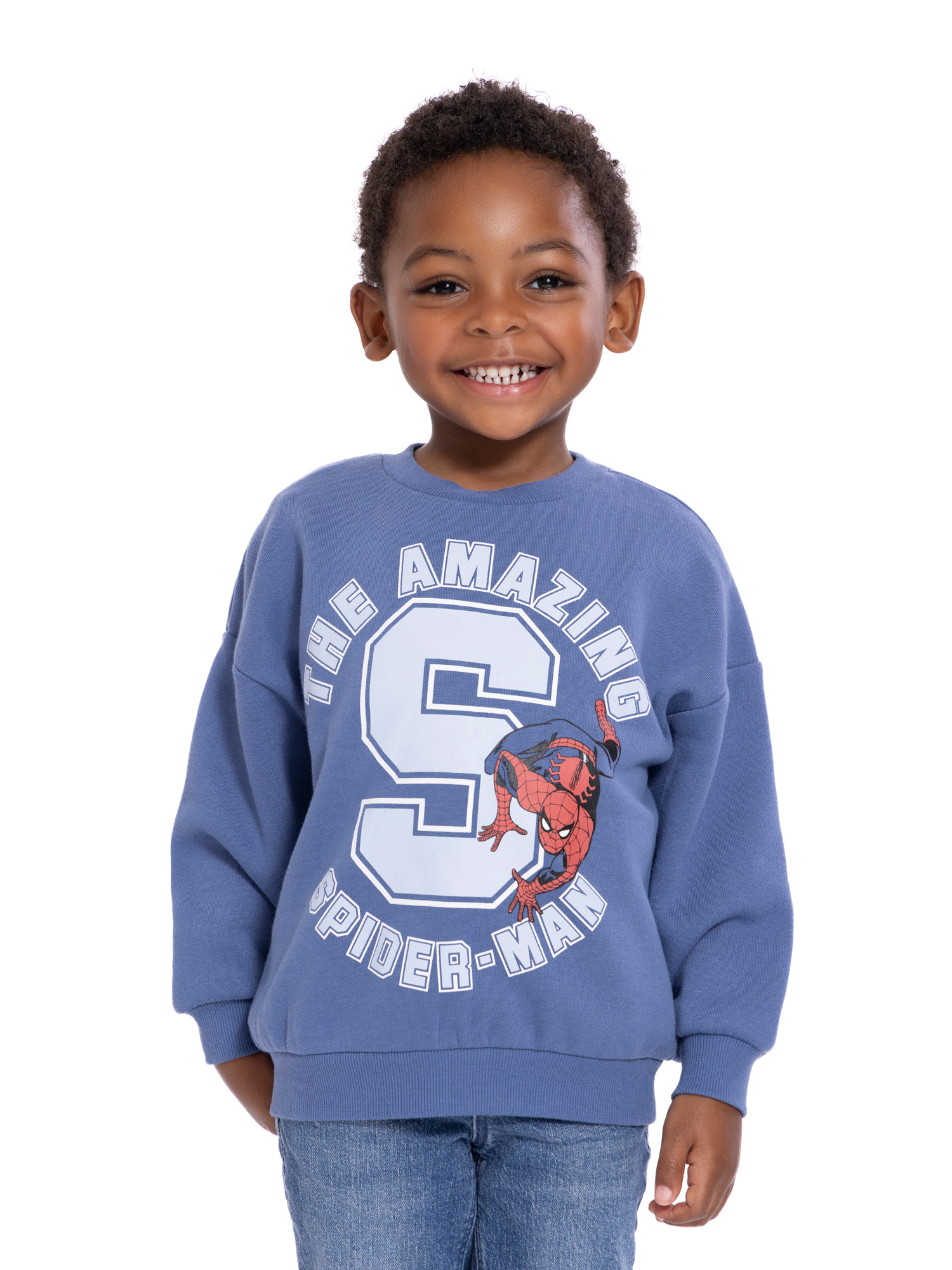Spider-Man Toddler Long Sleeve Graphic Crewneck, Sizes 12M-5T - Walmart.com