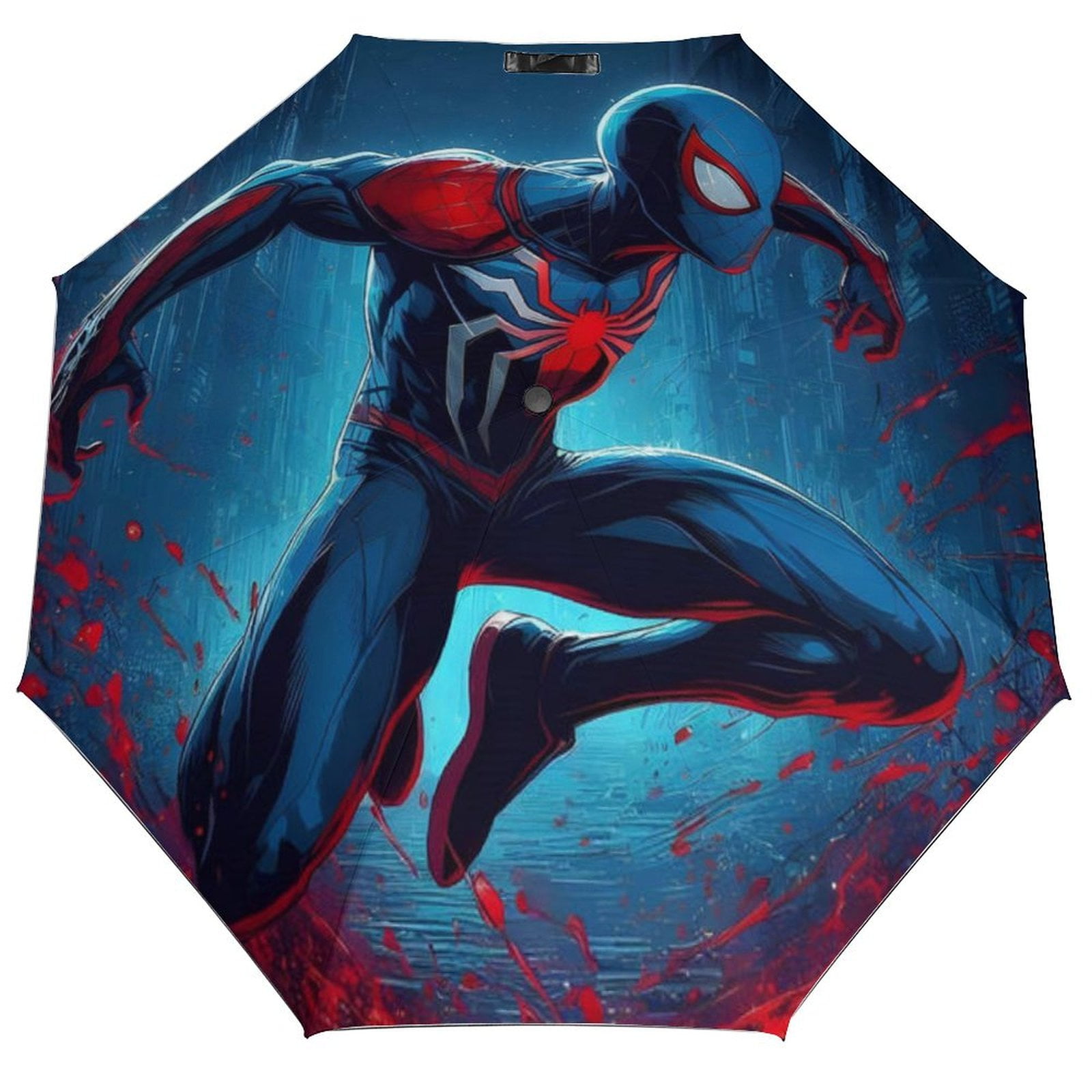 Spider-Man Travel Automatic Folding Rain Umbrellas with Cover Bag ...