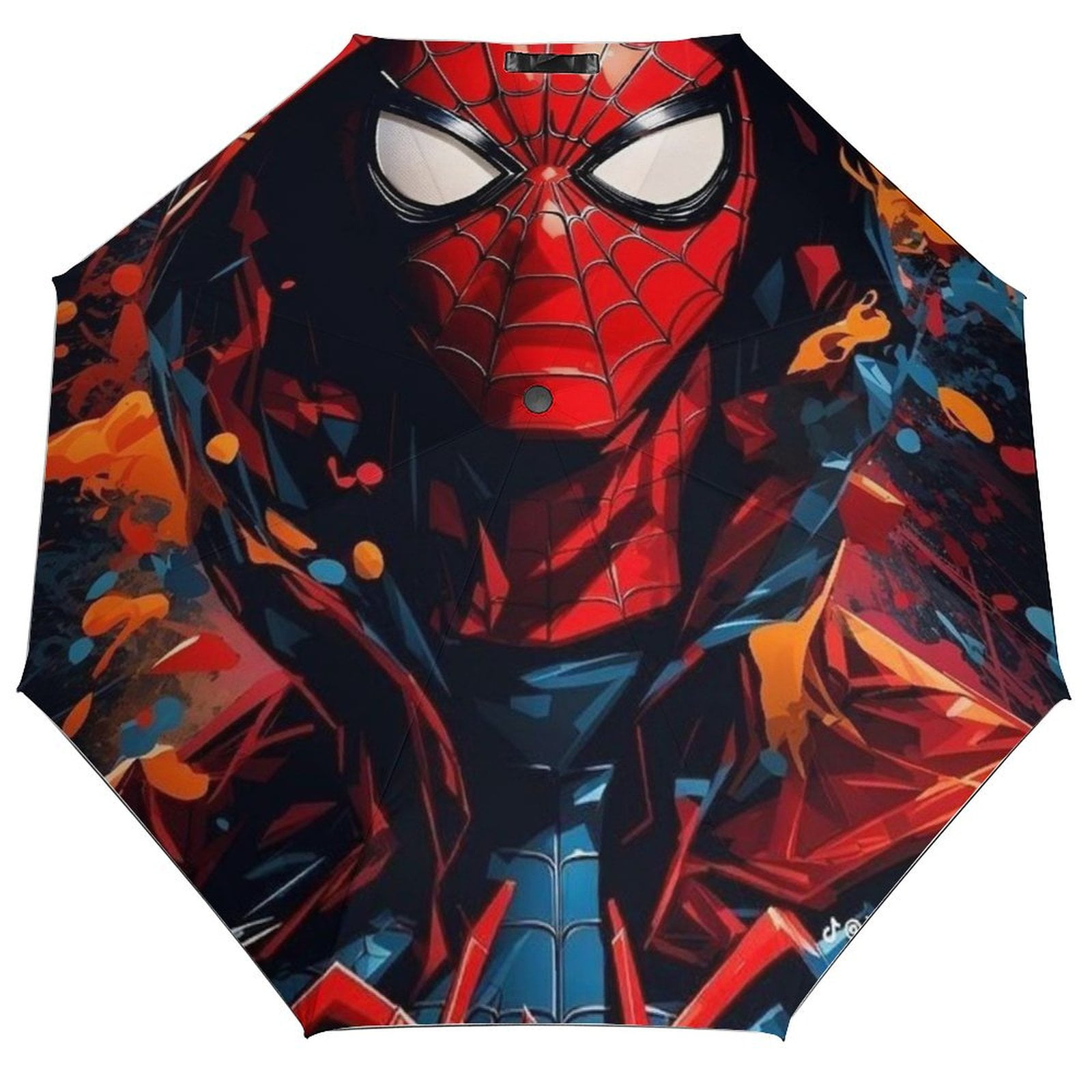 Spider-Man Travel Automatic Folding Rain Umbrellas with Cover Bag ...