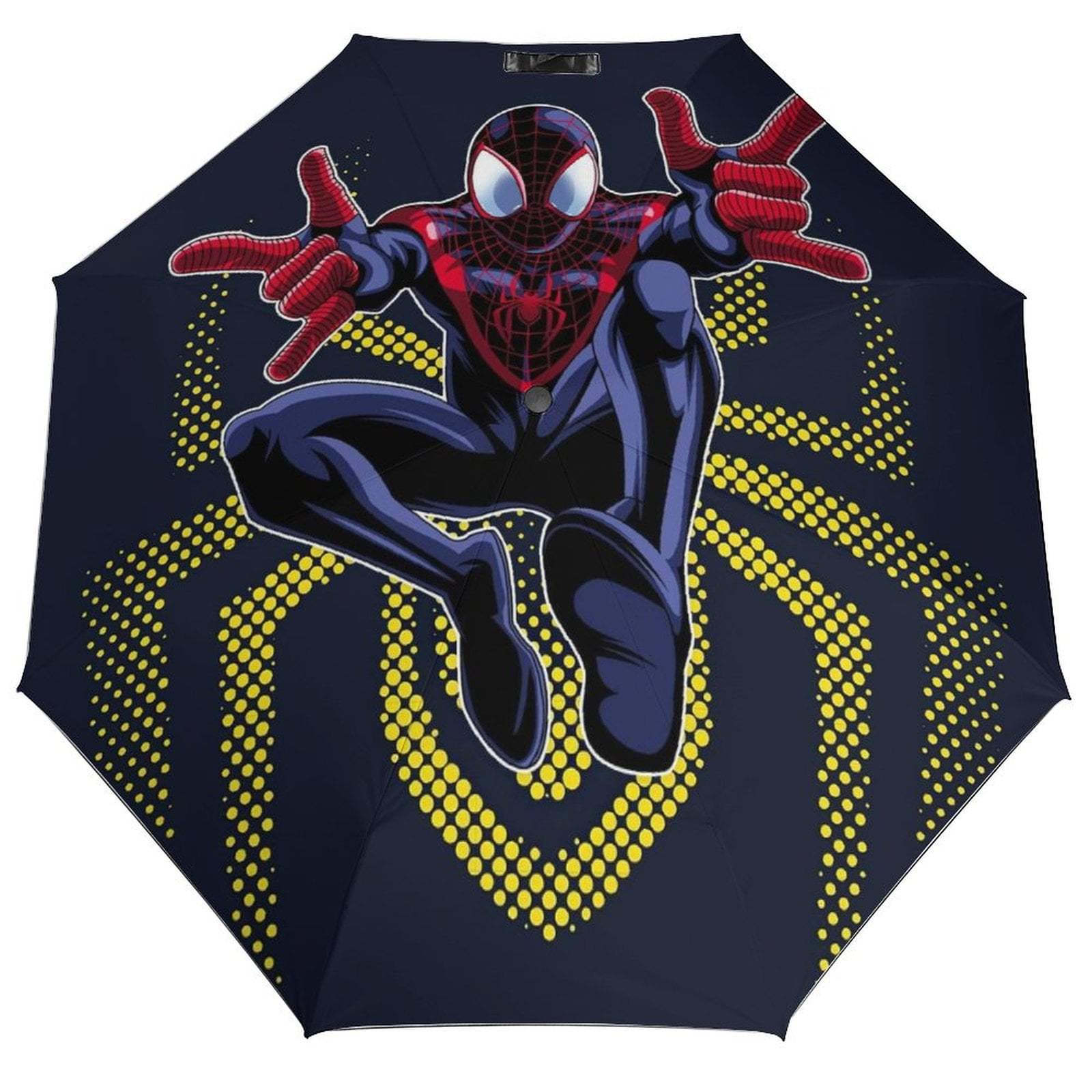 Spider-Man Travel Automatic Folding Rain Umbrellas with Cover Bag ...