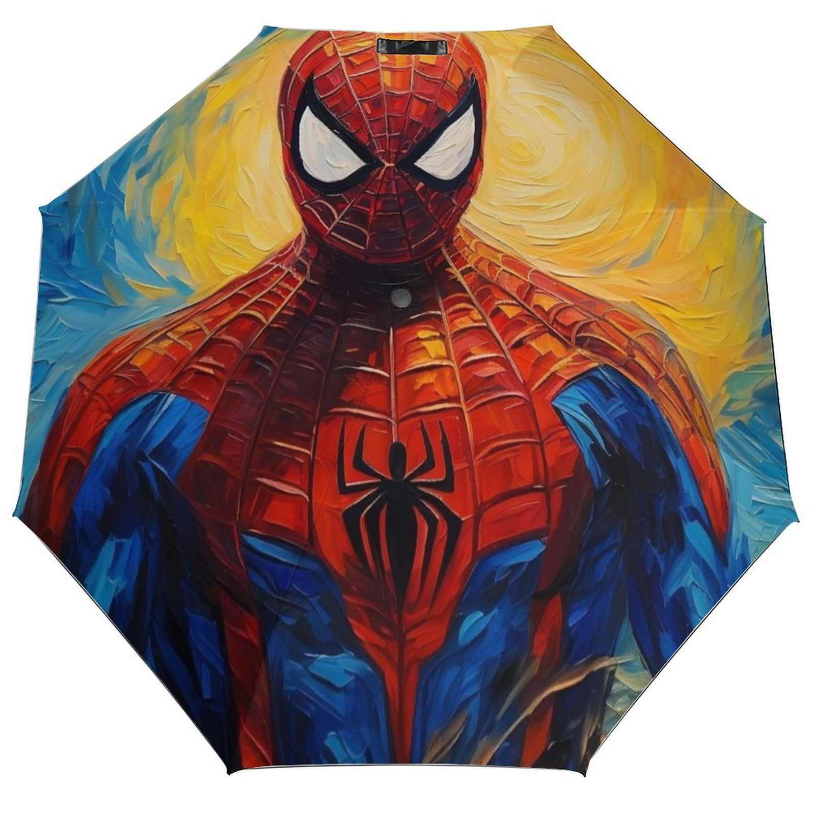 Spider-Man Travel Automatic Folding Rain Umbrellas with Cover Bag ...