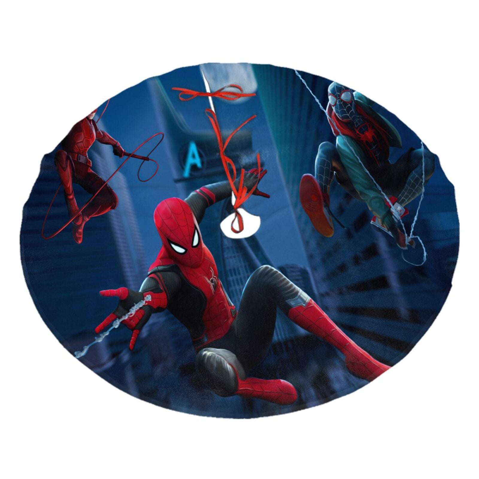 Spider-Man Tree Skirt for Christmas Tree and Holiday Tree Ornament ...
