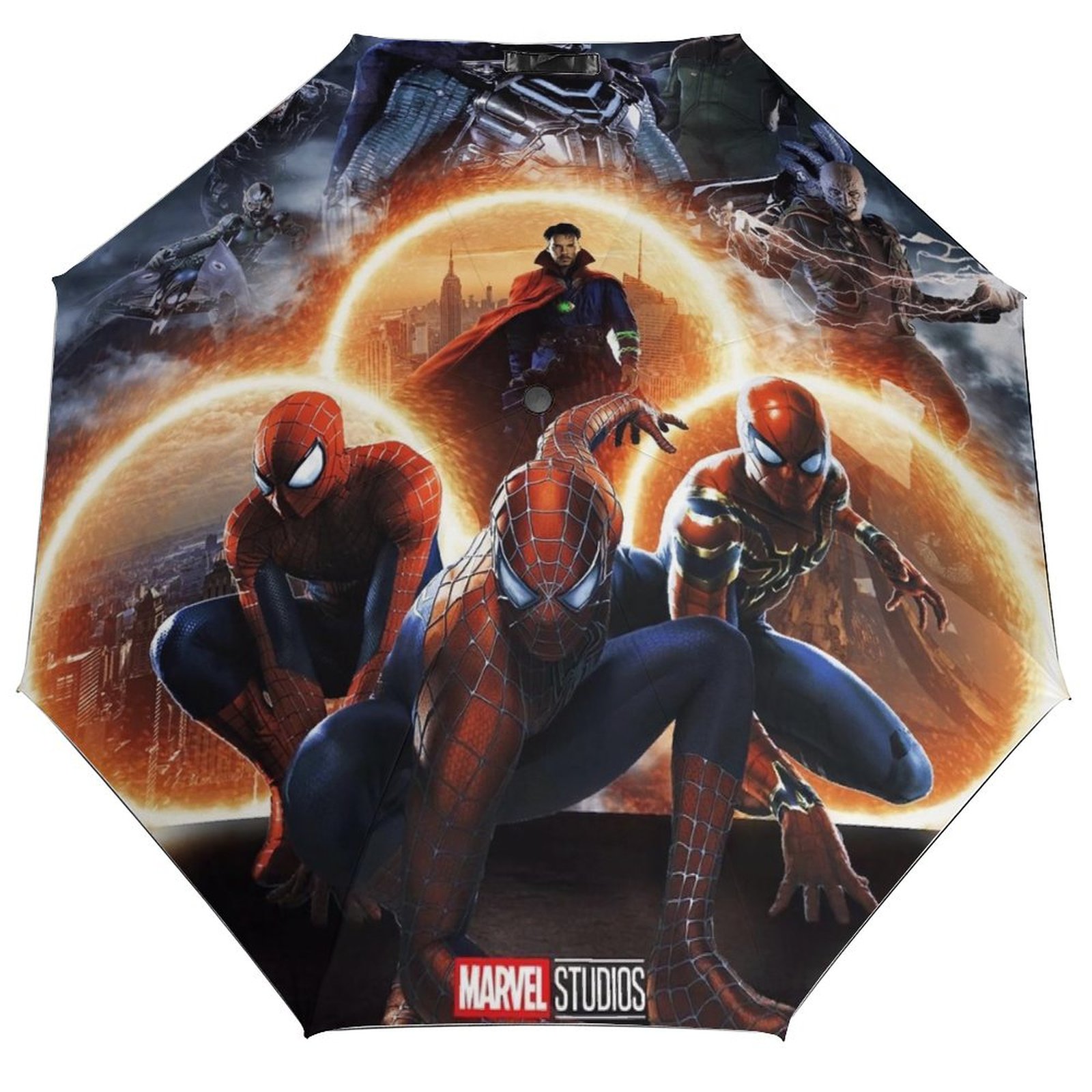 Spider-Man Umbrella,Kids Folding Umbrella Automatic Open-close Cartoon ...