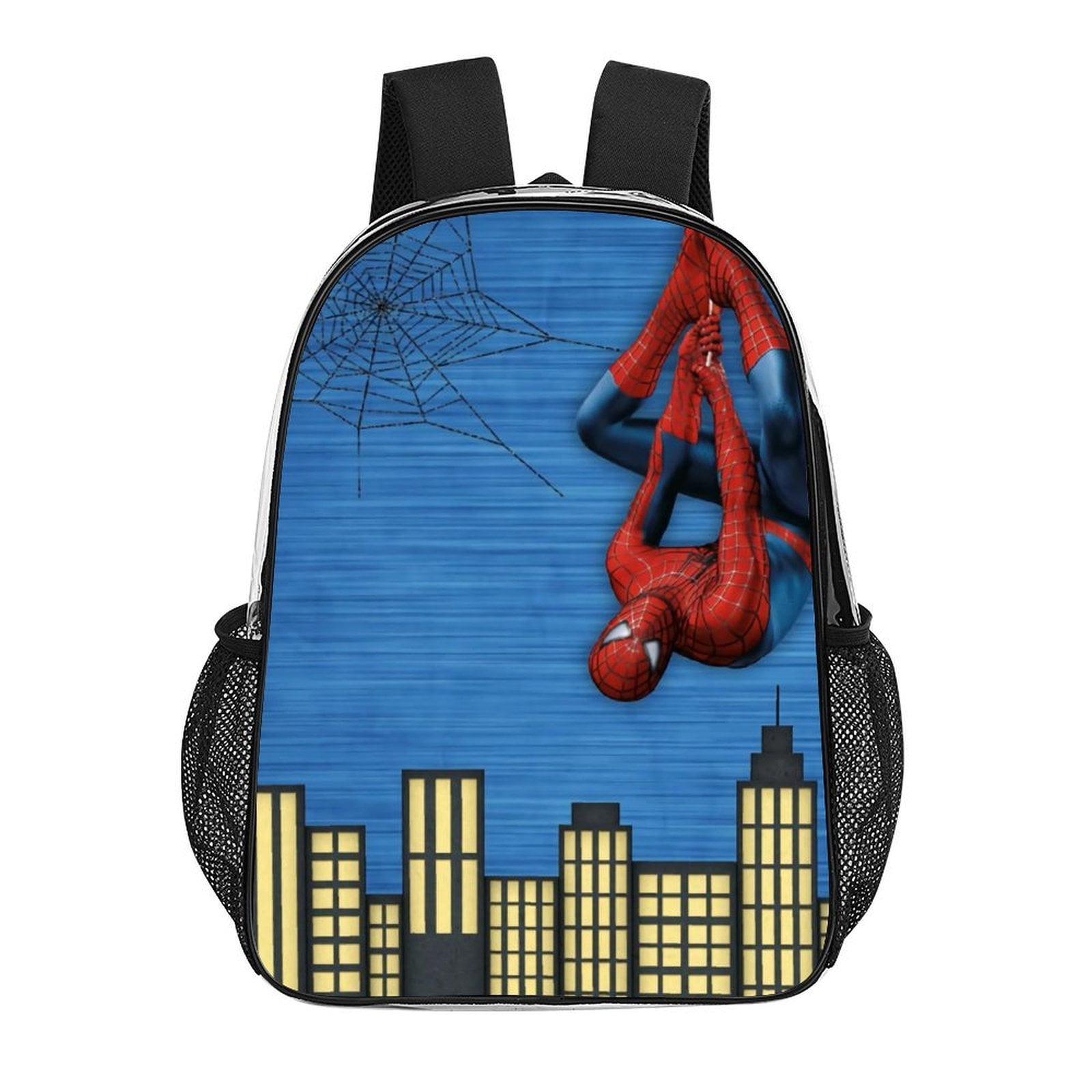 Spider-Man Upside Down 17 Inch Clear Backpack Large Capacity Heavy Duty ...