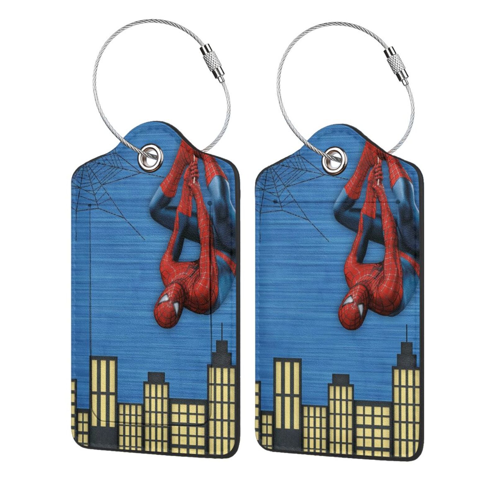 Spider-Man Upside Down Luggage Tags for Suitcases Travel ID ...