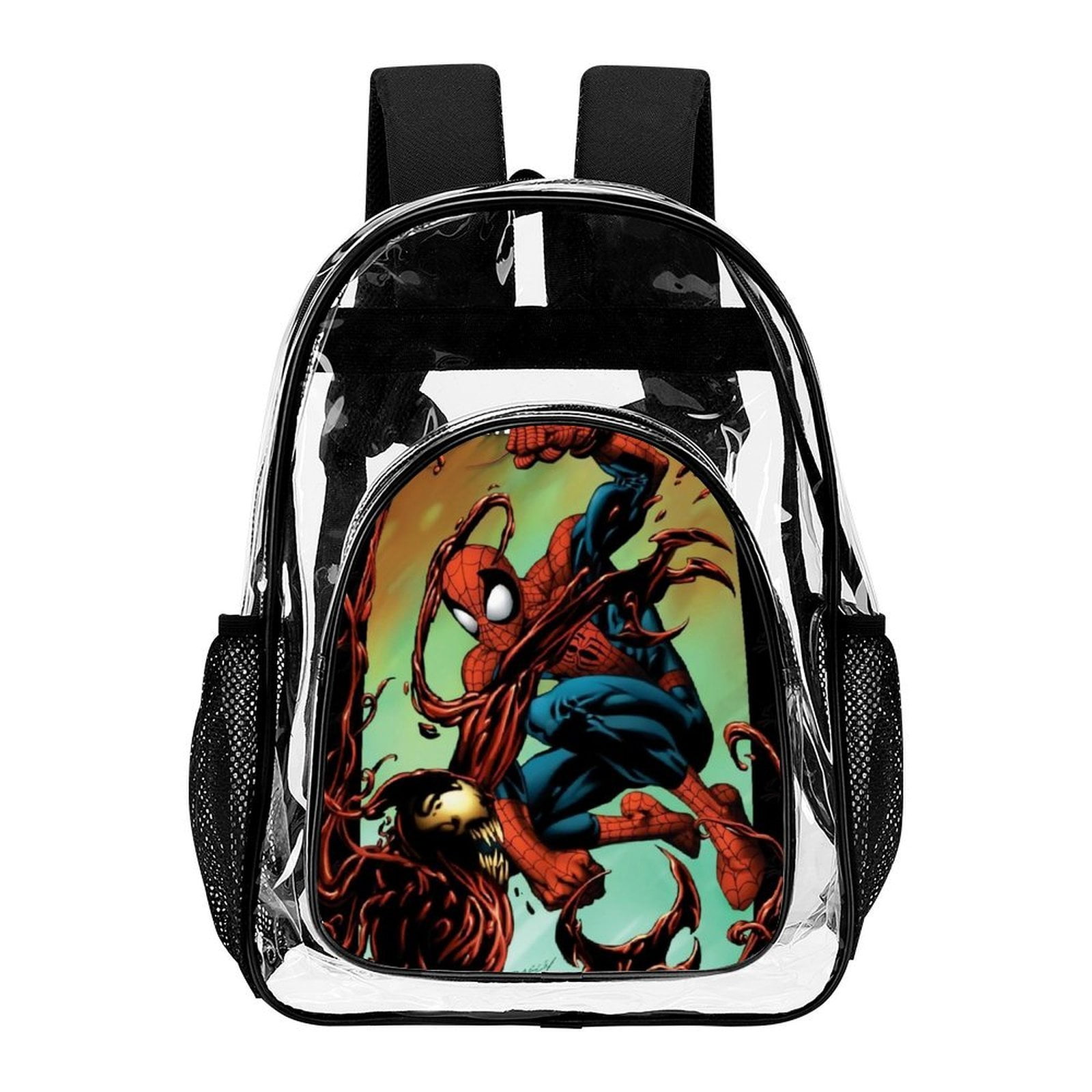 Spider-Man VS Venom Large Clear Backpack Heavy Duty Transparent See ...