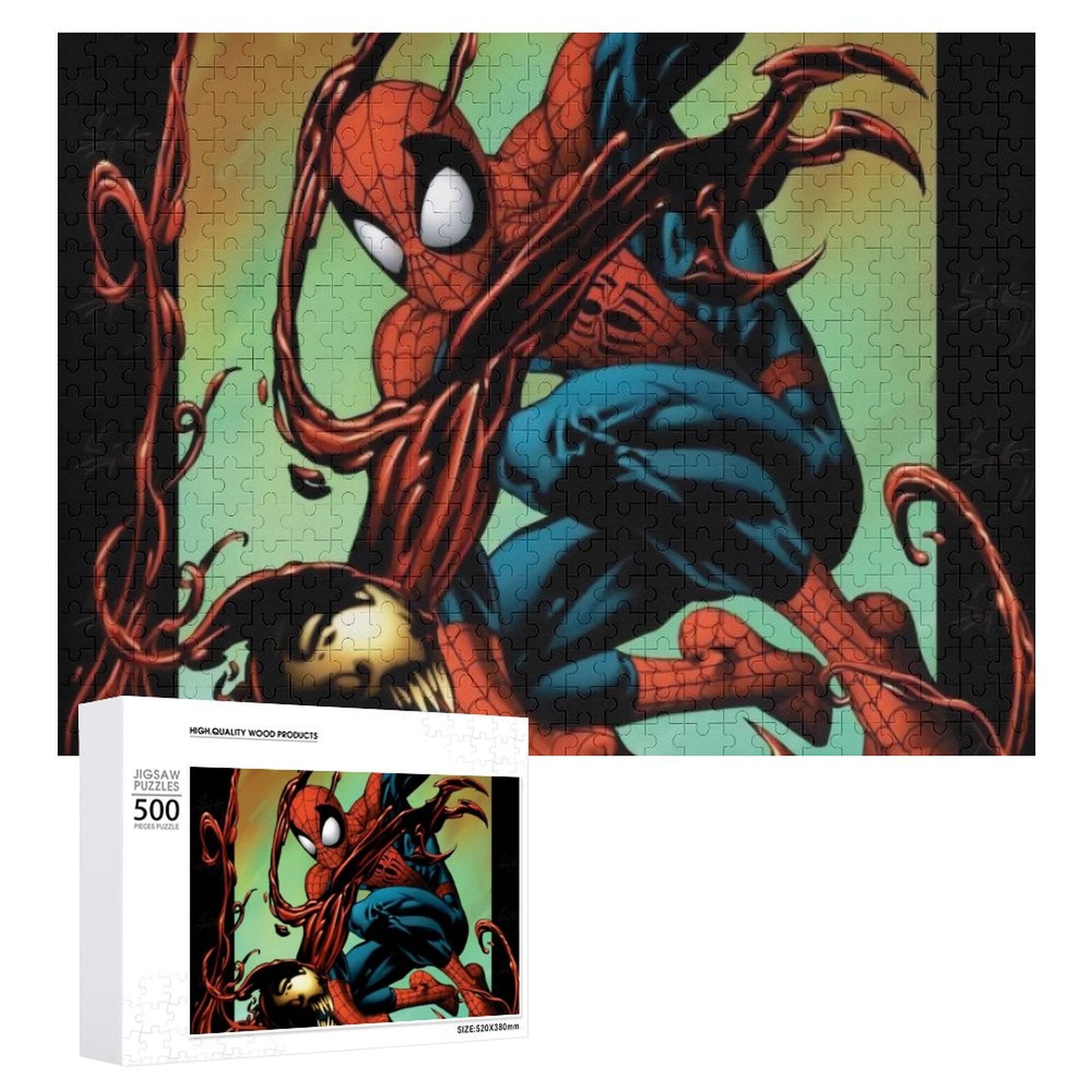 Spider-Man VS Venom Puzzles,500 Pieces Puzzles for Adults–Jigsaw Puzzle ...