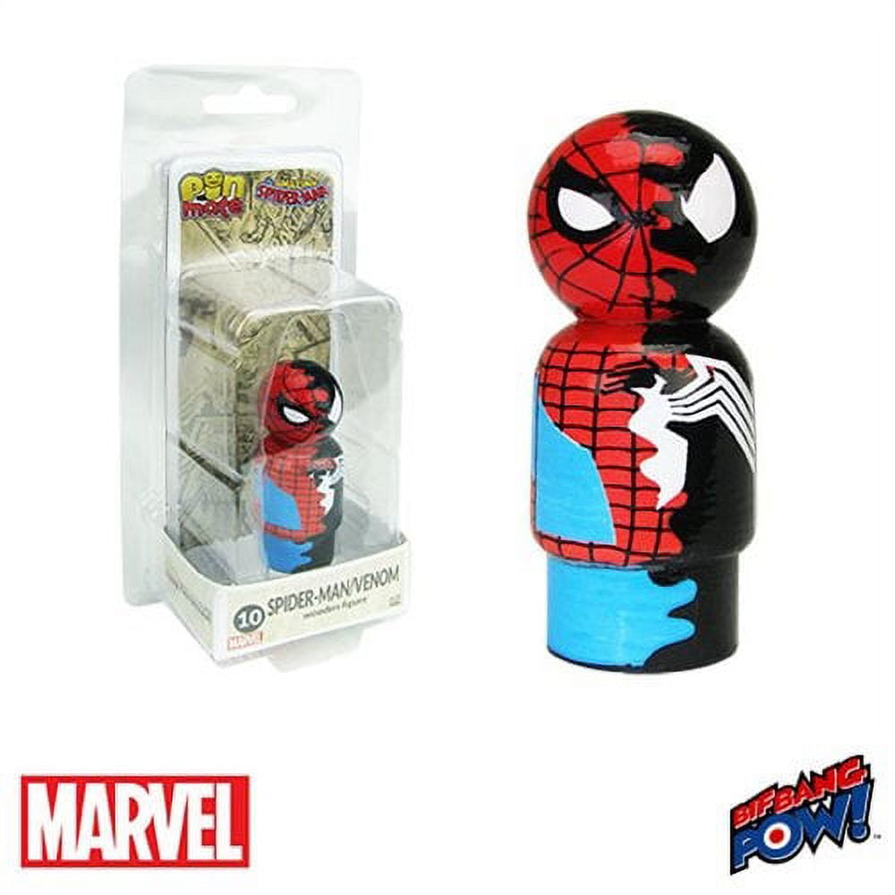 Spider-Man/Venom Dual Identity Marvel Pin Mate #10 Wooden Figure ...