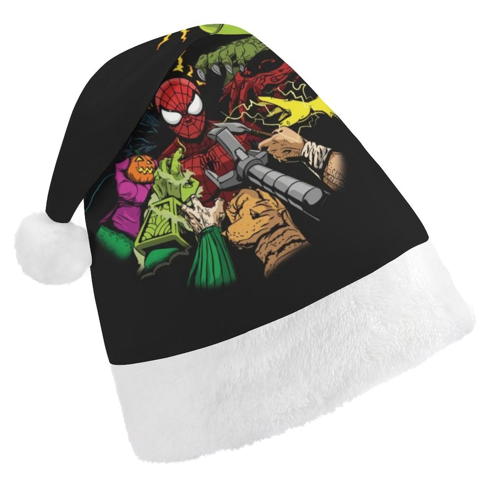 Spider-Man Venom Enemies Santa Hat for Adults,Christmas Hat,Xmas Hat ...