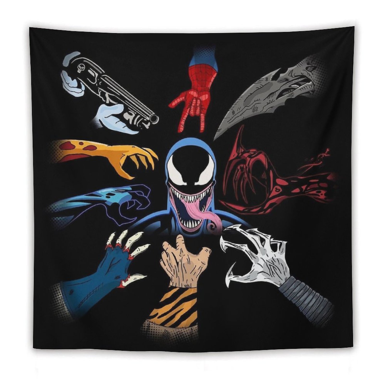 Spider-Man Venom Enemies Tapestry,Spider-Man Venom Enemies Poster for ...