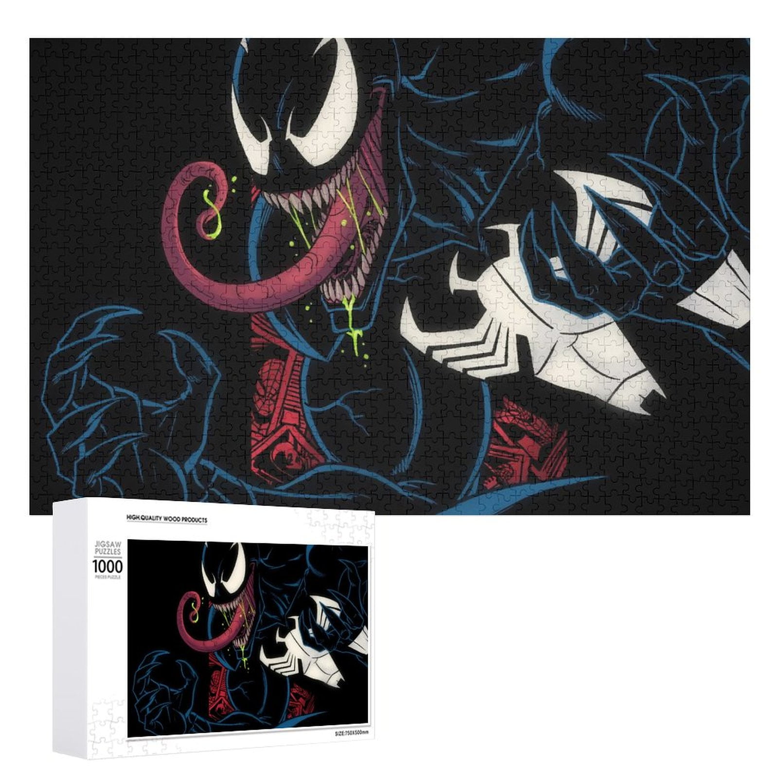 Spider-Man Venom Puzzles for Adults 1000 Pieces - Puzzles Challenging ...
