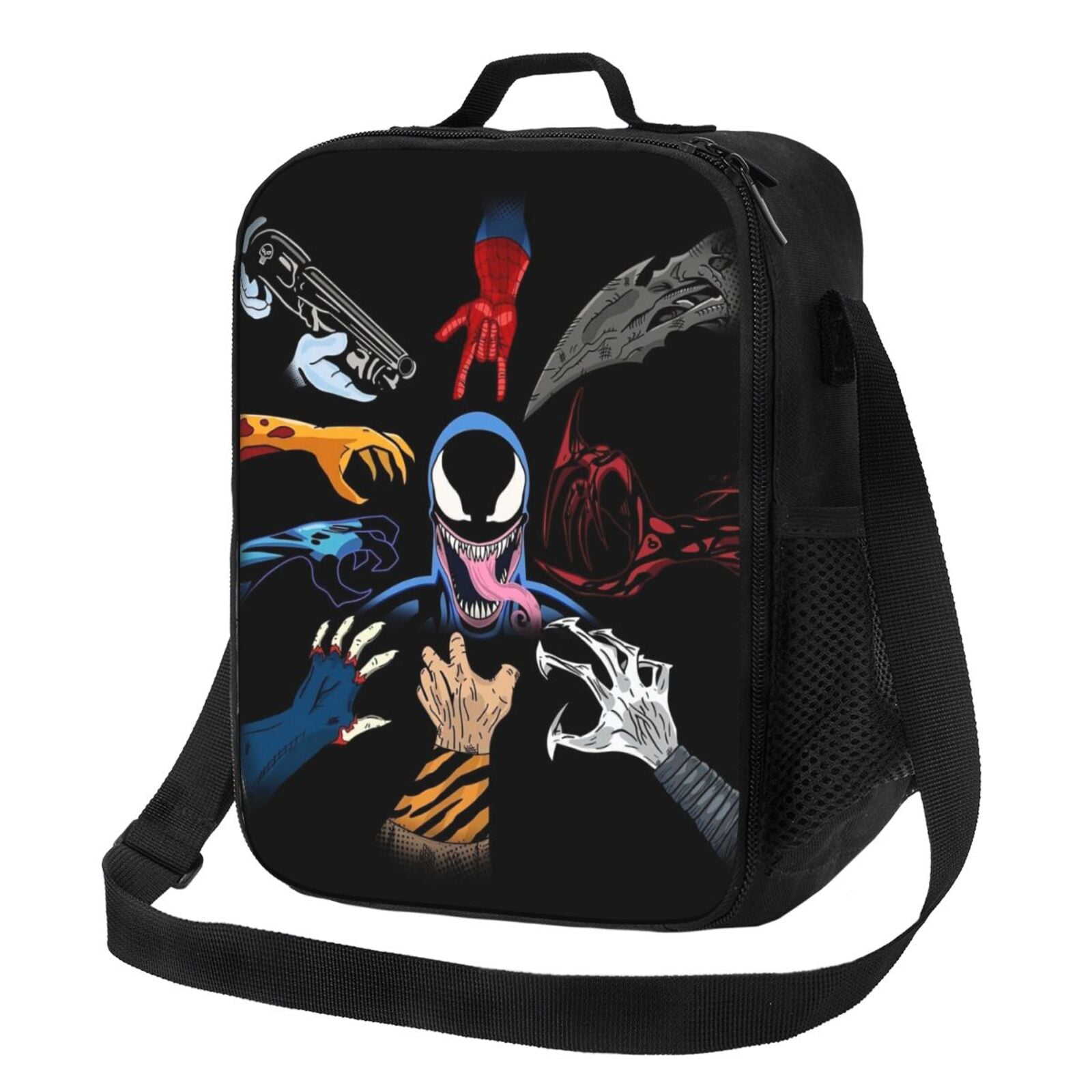Spider-Man Venom enemies Crossbody Lunch Bag Portable Leakproof ...