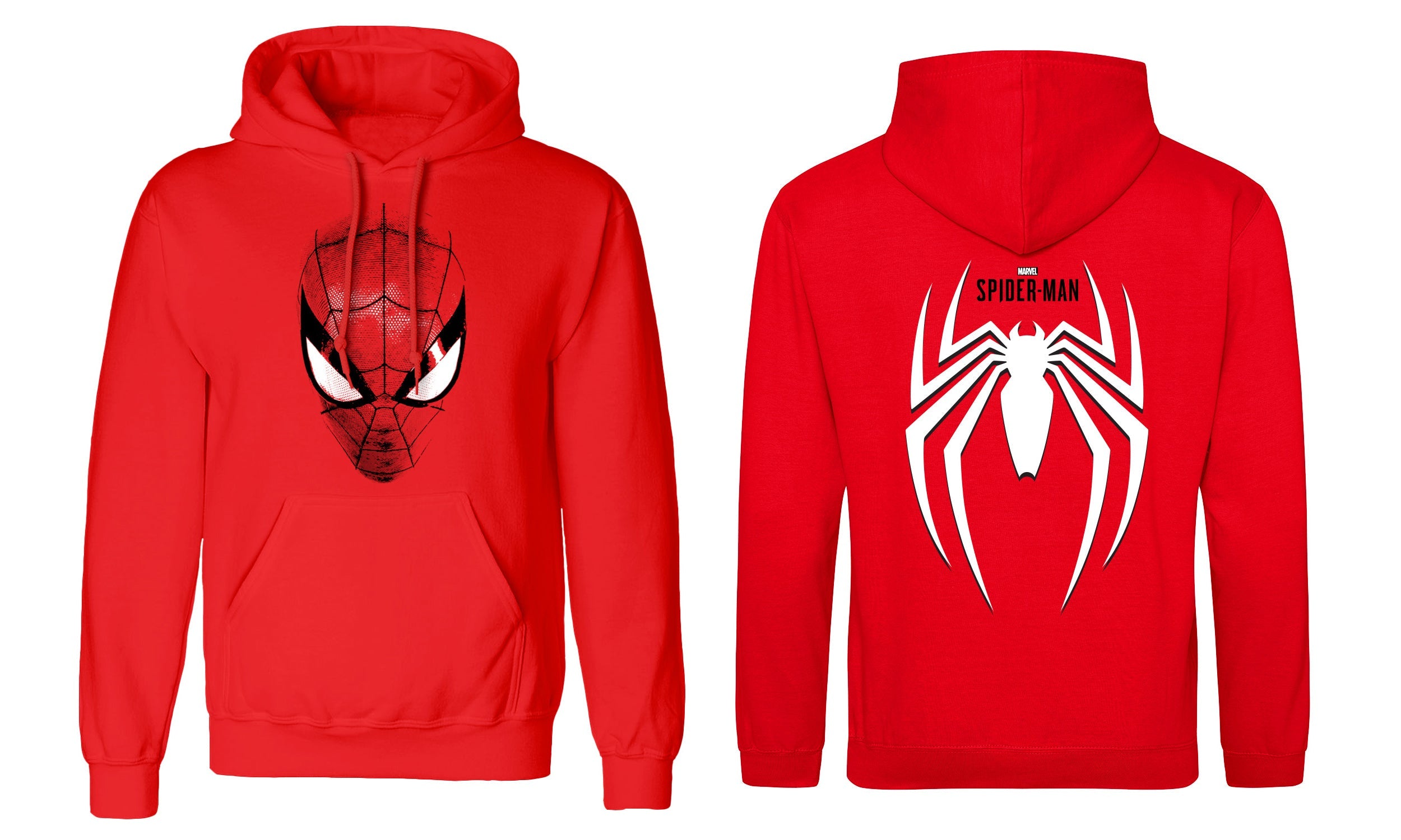 Spider-Man Video Game Unisex Hoodie - Spider Crest (Front & Back Print ...