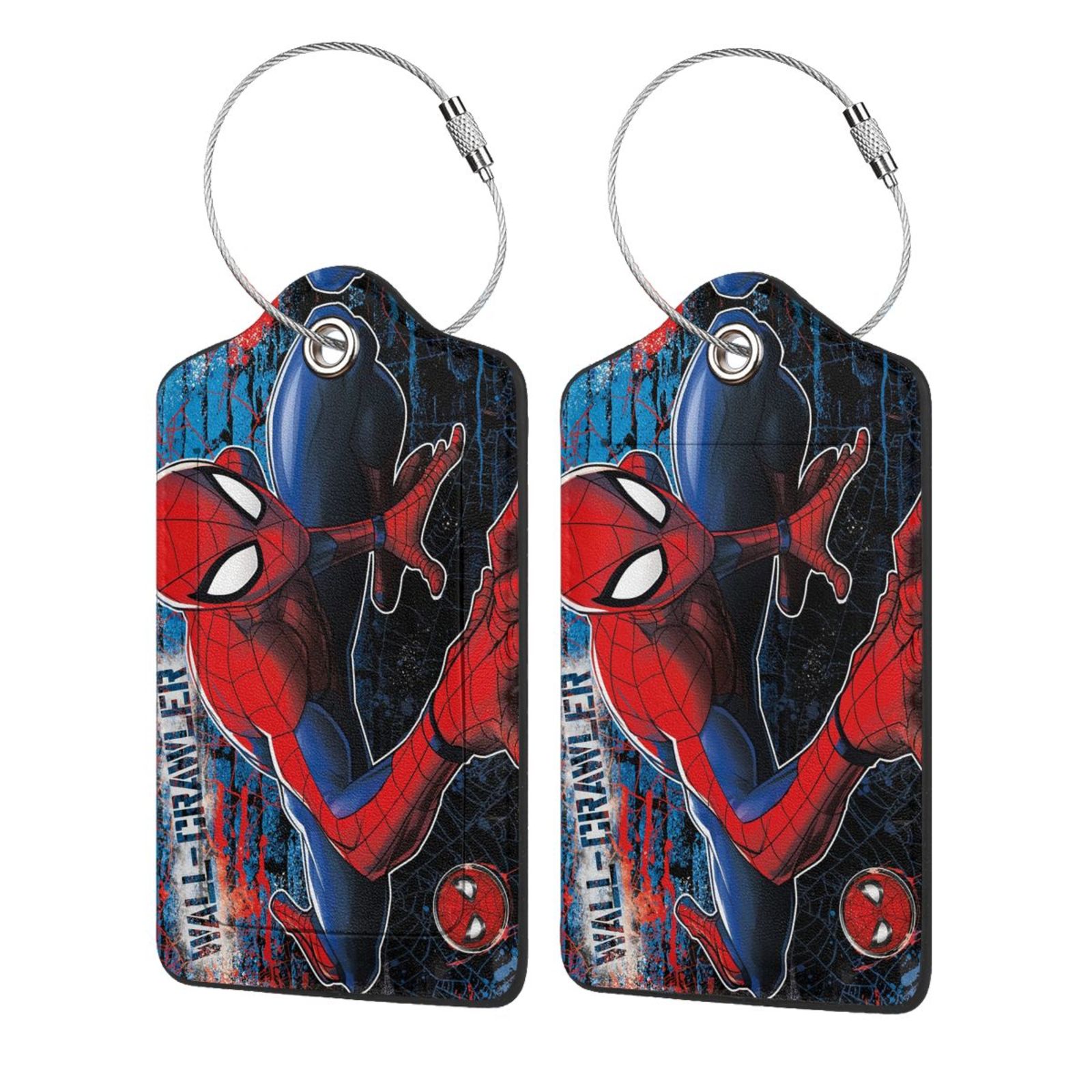 Spider-Man Wall-Crawler Luggage Tags for Suitcases Travel ID ...