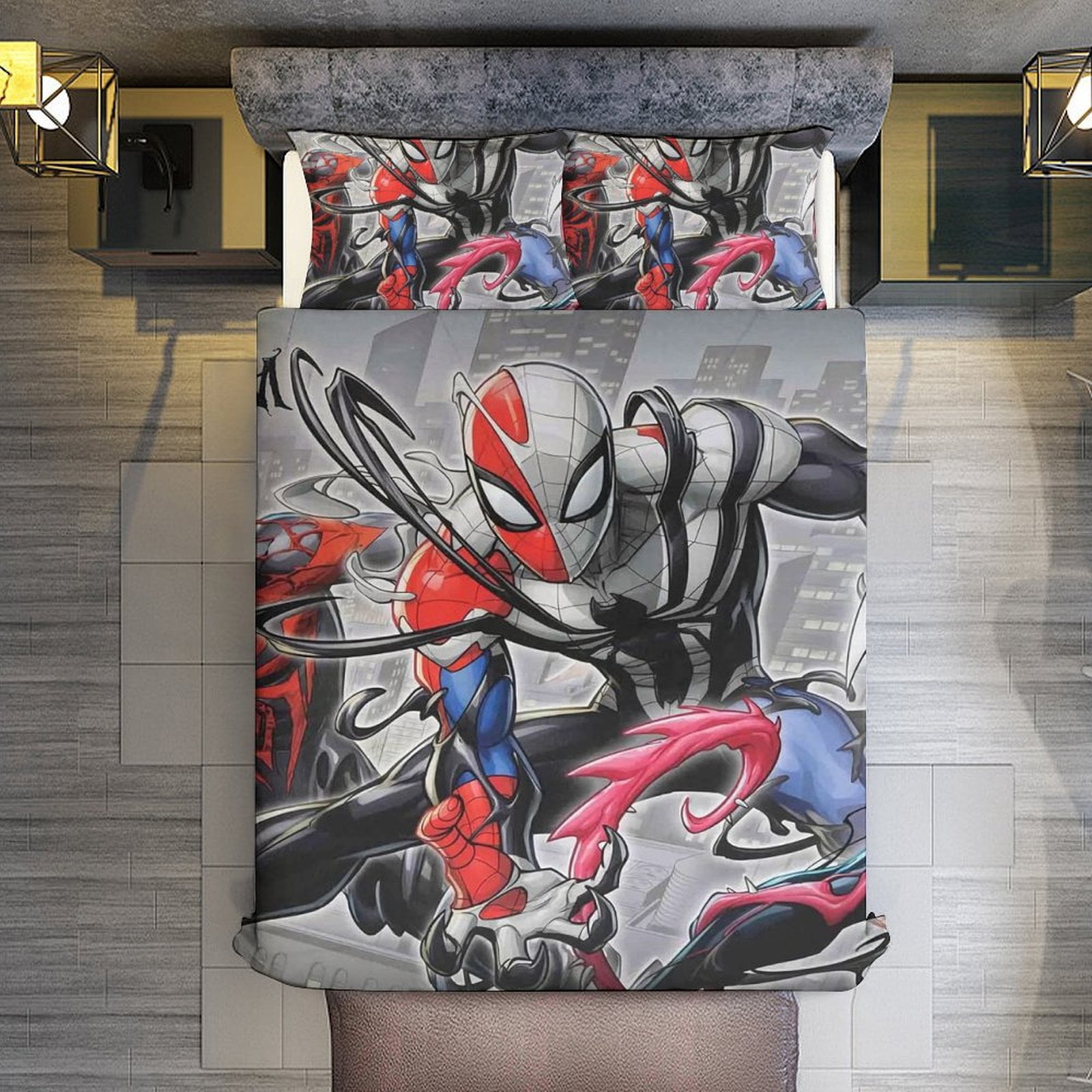 Spider-Man We are Venom Duvet Cover Set with 2 Pillowcases for All ...