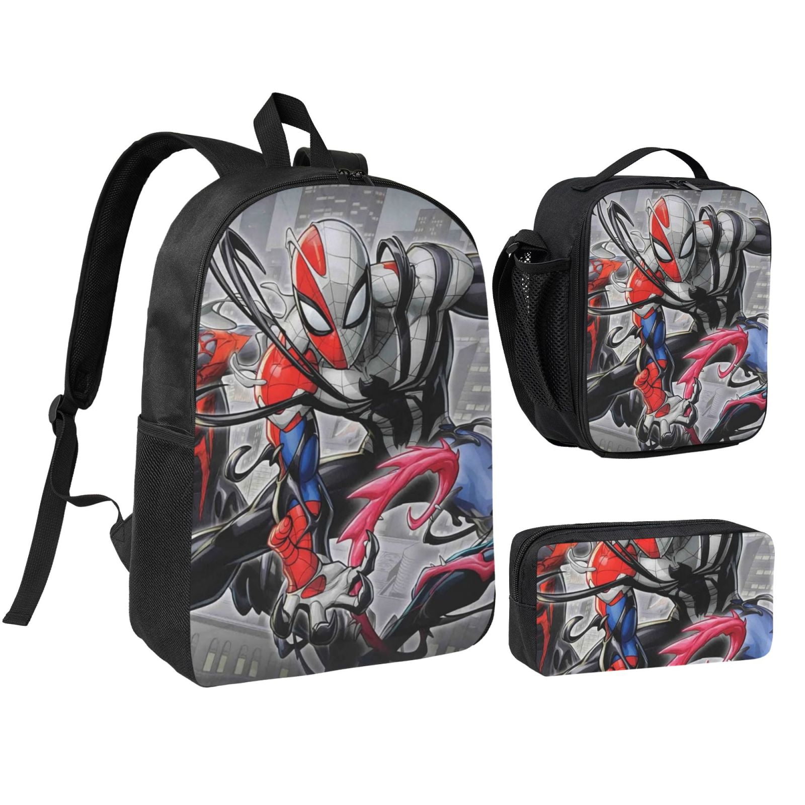 Spider-Man We are Venom School Backpack with Lunch Box and Pencil Cas ...