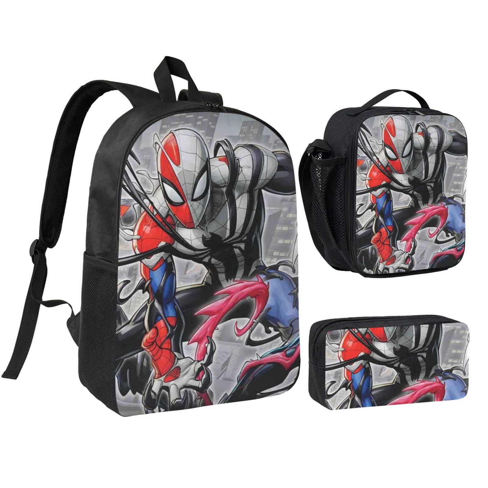 Spider-Man We are Venom School Backpack with Lunch Box and Pencil Cas ...