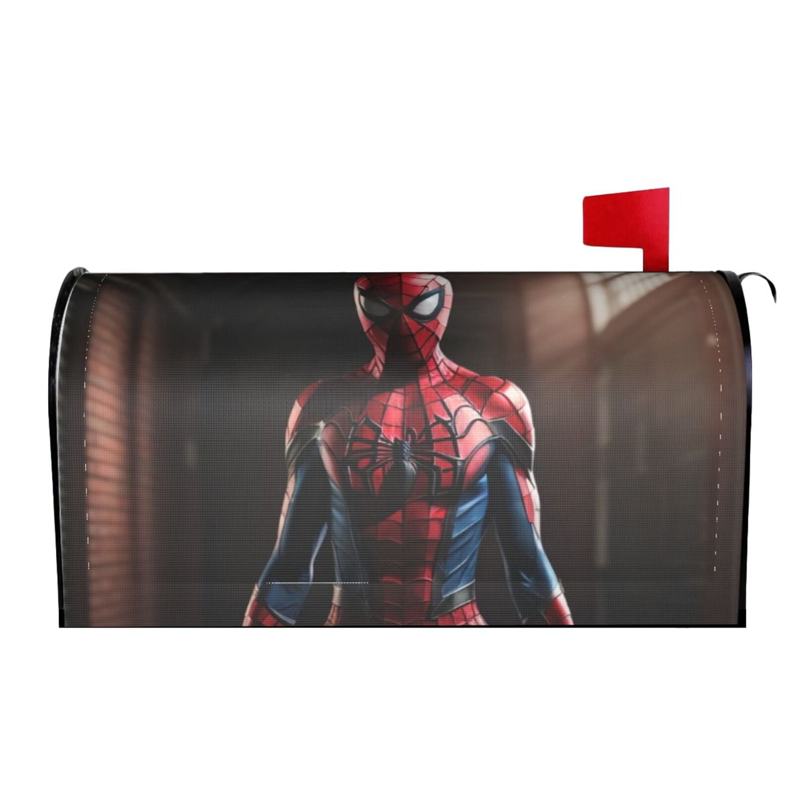 Spider-Man Wearing A Skirt Cartoon Character Mailbox Cover Magnetic ...
