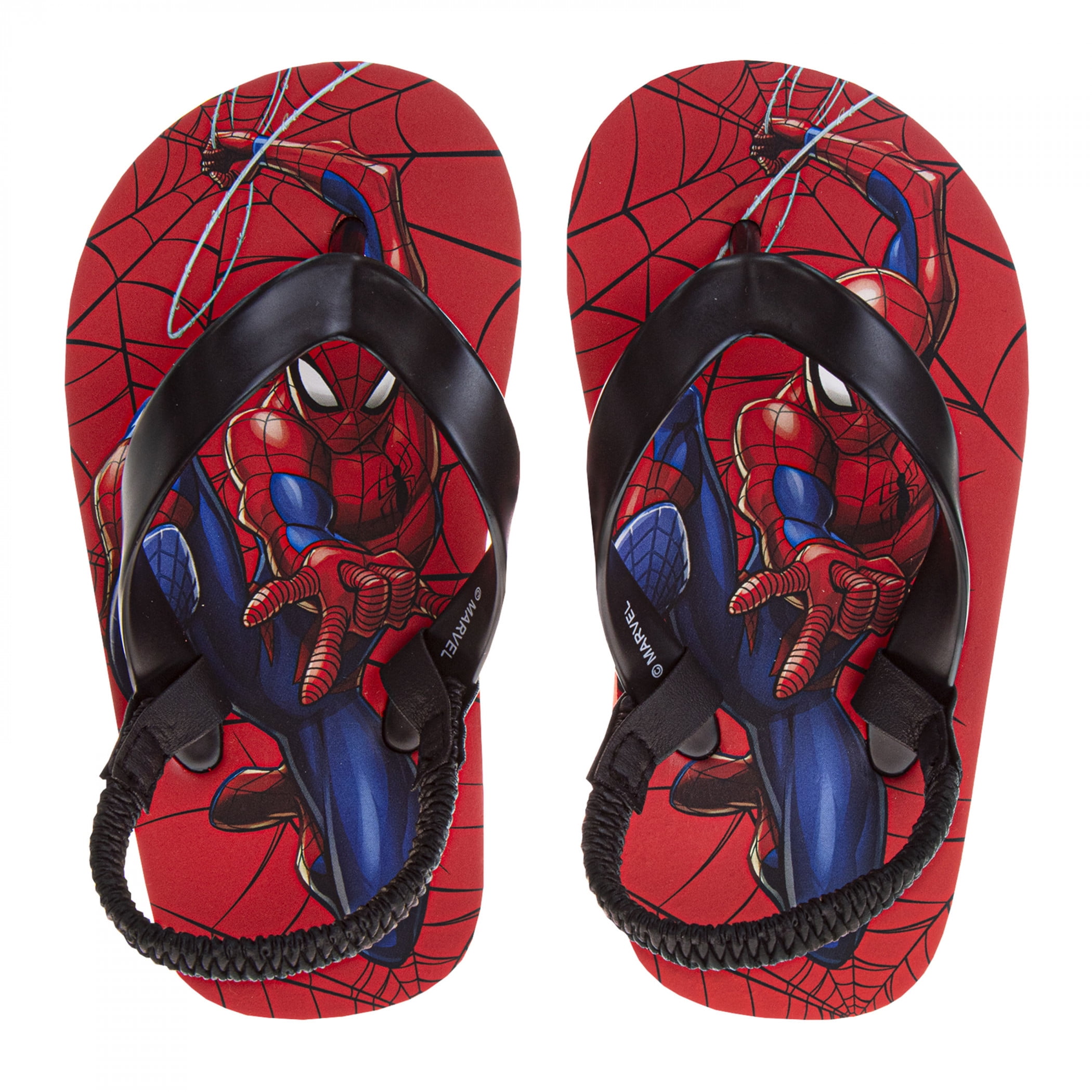 Spider-Man Web Swing Kid's Slide Sandals-Size 7-8 - Walmart.com