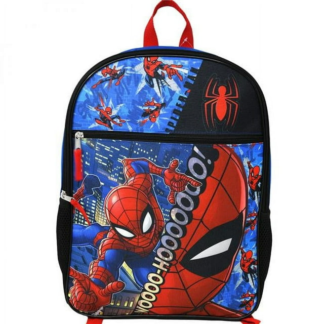 Marvel Spider-Man 16 Bookbag, Kids School Backpack with Web Swinging ...