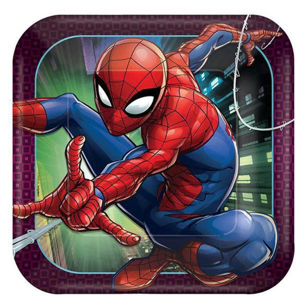Spider-Man 'Webbed Wonder' Large Paper Plates (8ct) - Walmart.com